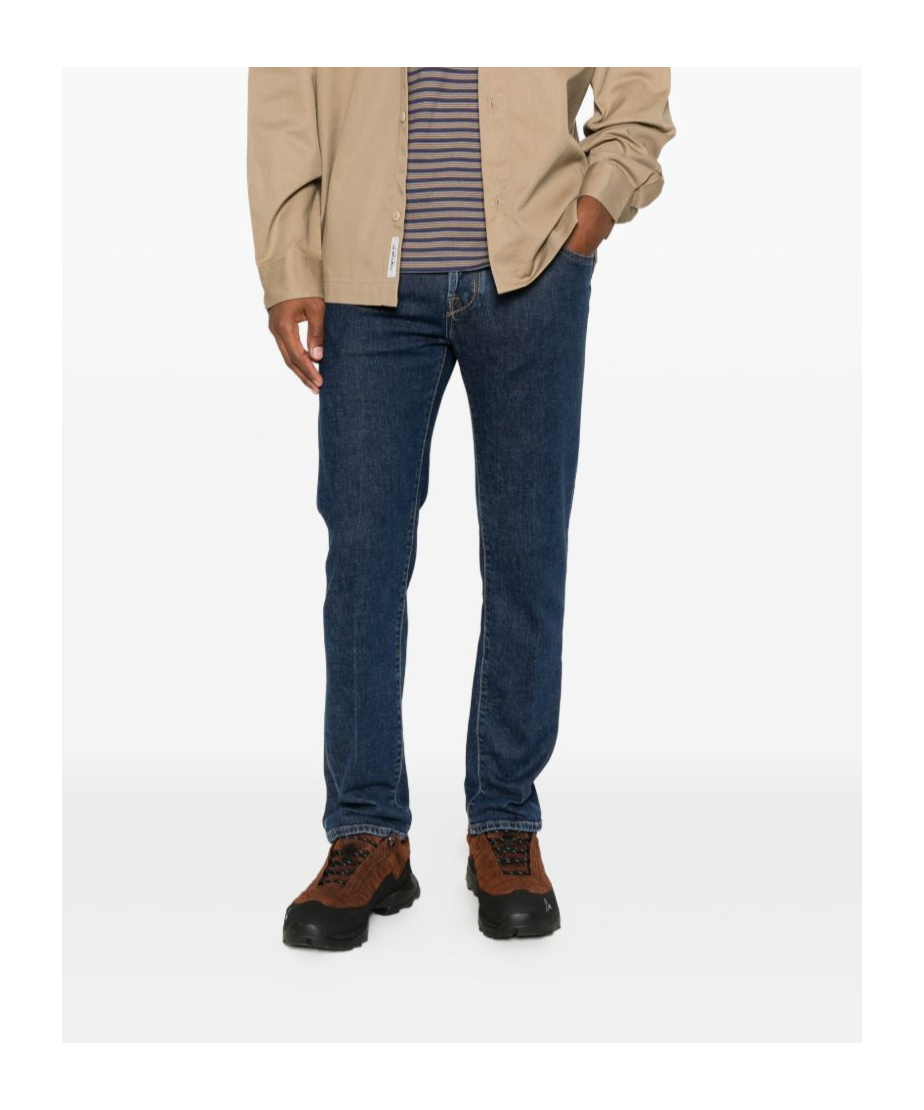 JACOB COHEN Jacob Cohen Logo Patch Slim-Fit Jeans