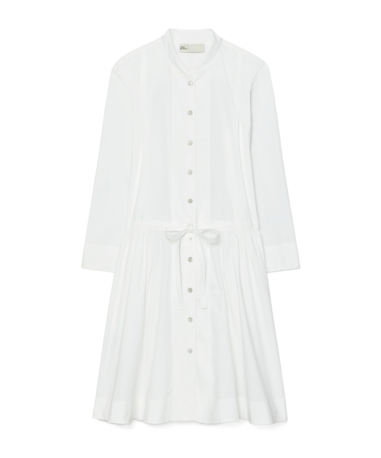 Tory Burch Drop-Waist Linen Dress In White - 60% Off | Editorialist