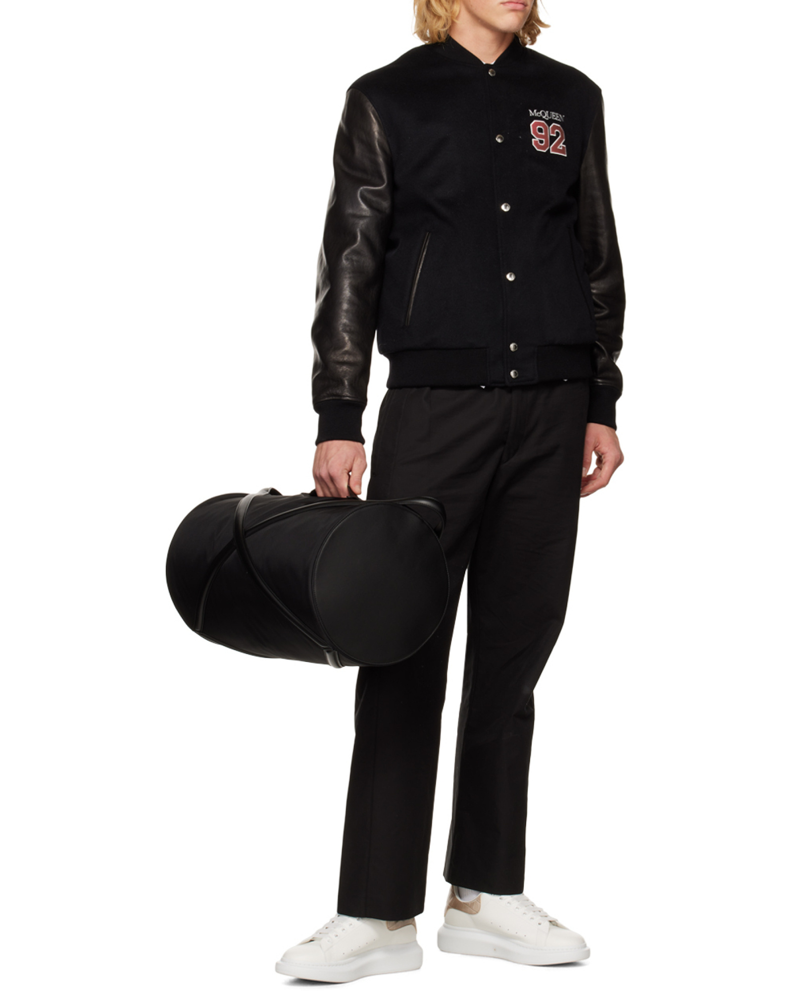 ALEXANDER MCQUEEN Alexander McQueen Embroidered Logo Bomber Jacket