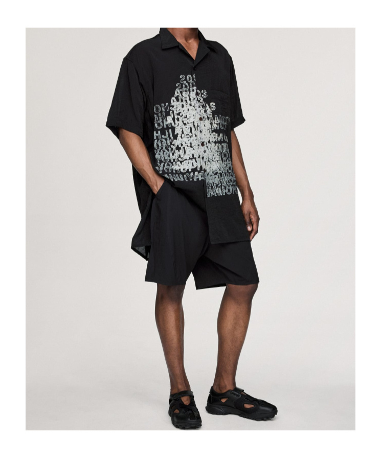 Y3 Y-3 Placed Graphic Short-Sleeve Long Shirt