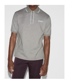 GUCCI Gucci Logo Embroidered Short-Sleeve Polo Shirt
