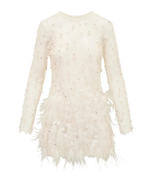 Loveshackfancy Beauval Lace Mini Dress - Off White | Editorialist