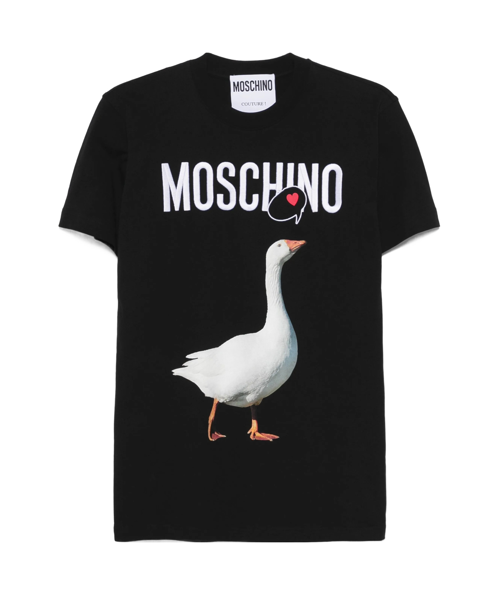 MOSCHINO Moschino Logo Print Goose T-Shirt