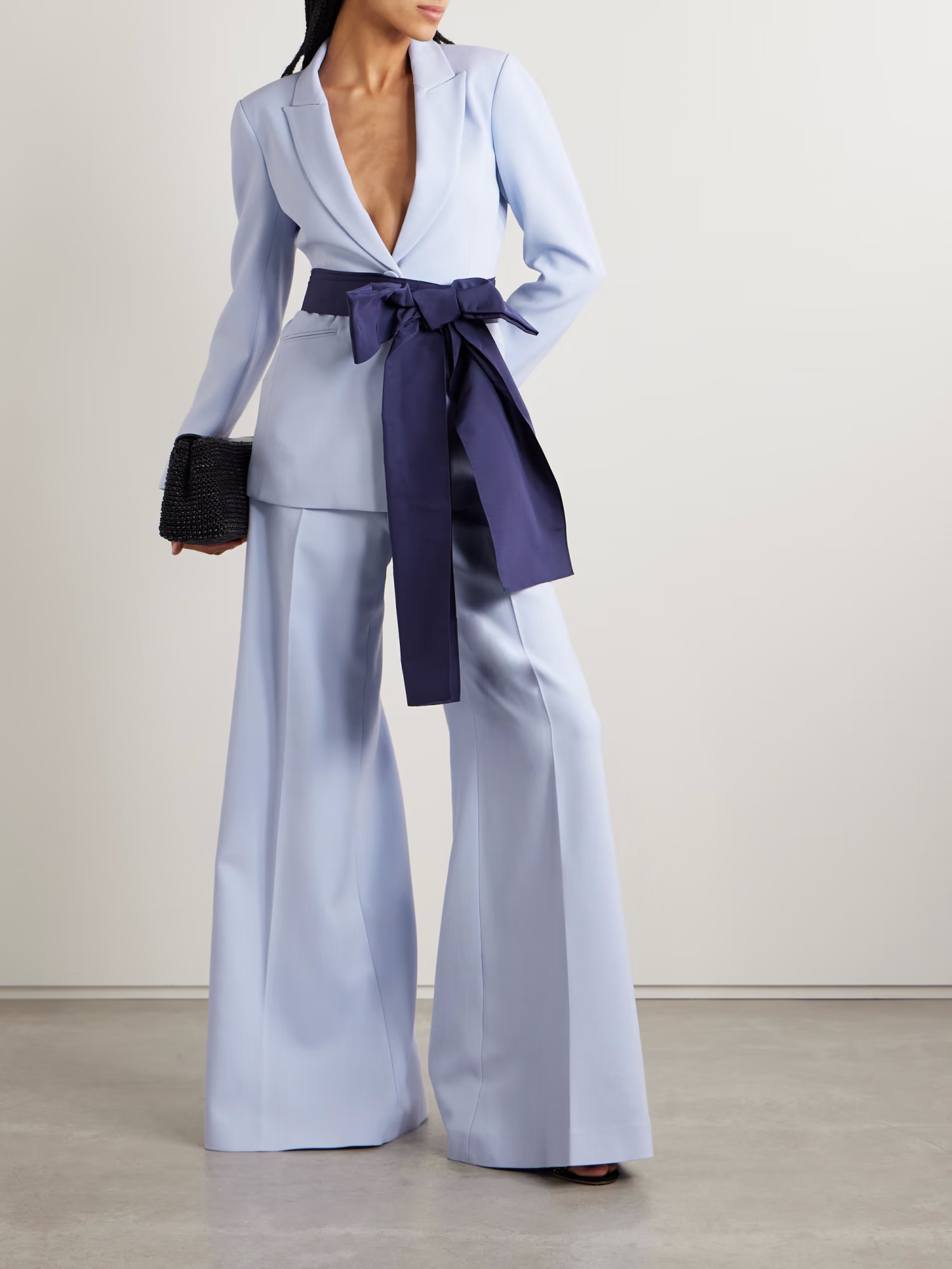 CAROLINA HERRERA Carolina Herrera Wool Blend Wide-Leg Trousers