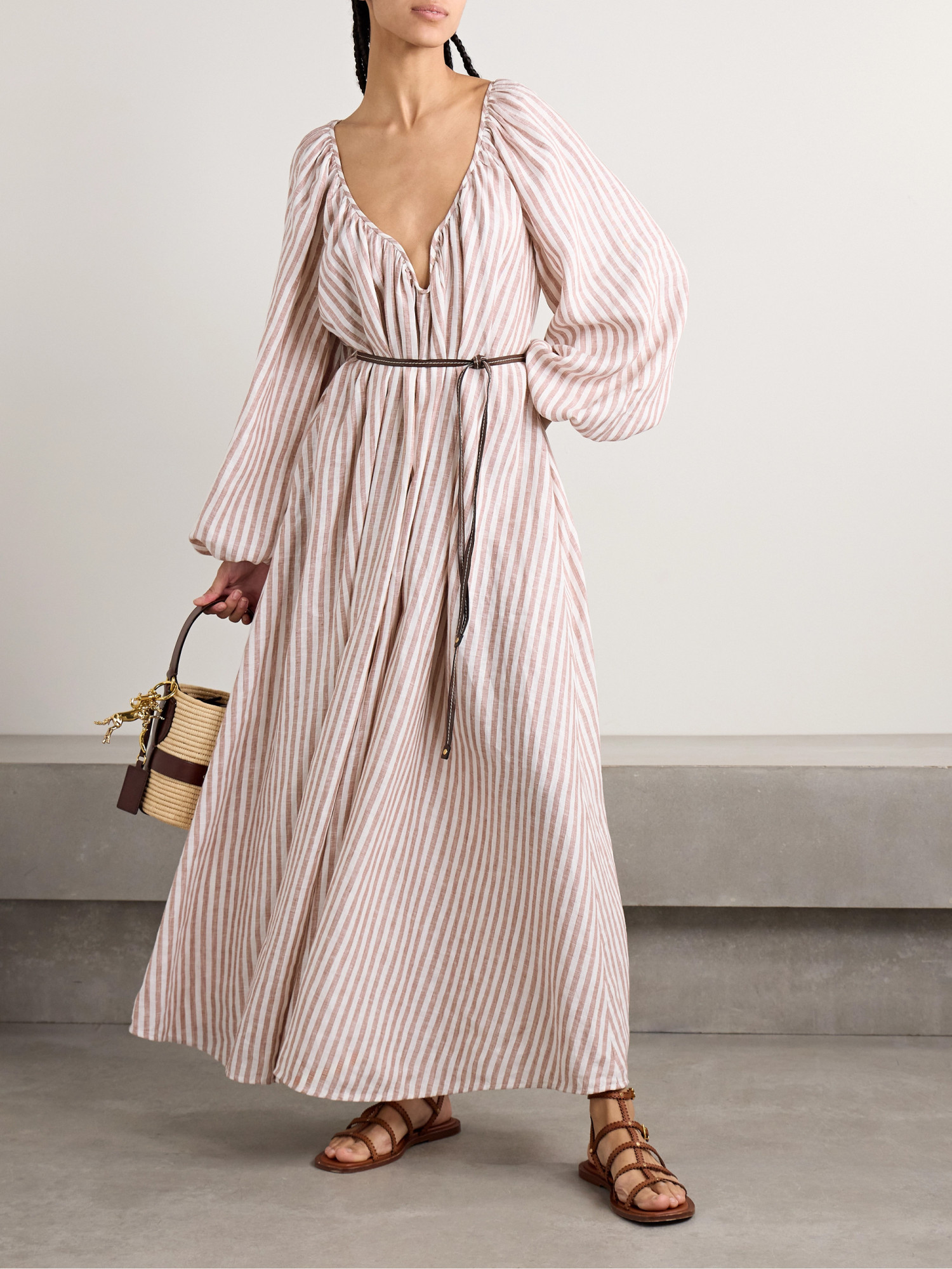 ZIMMERMANN Zimmermann Striped Maxi Dress