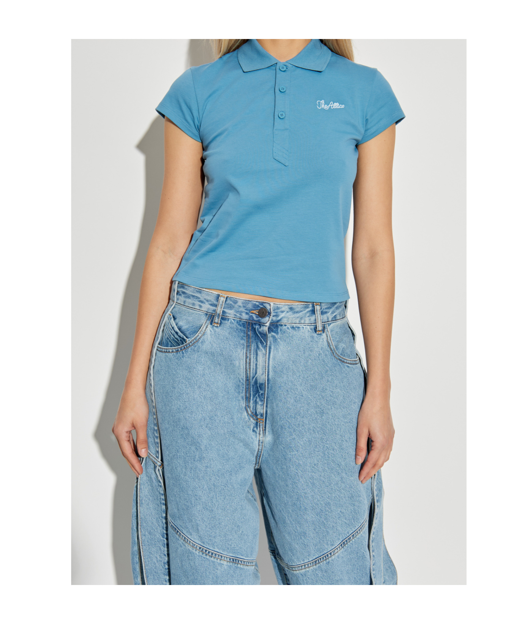 ATTICO Attico The Logo Embroidered T-shirt
