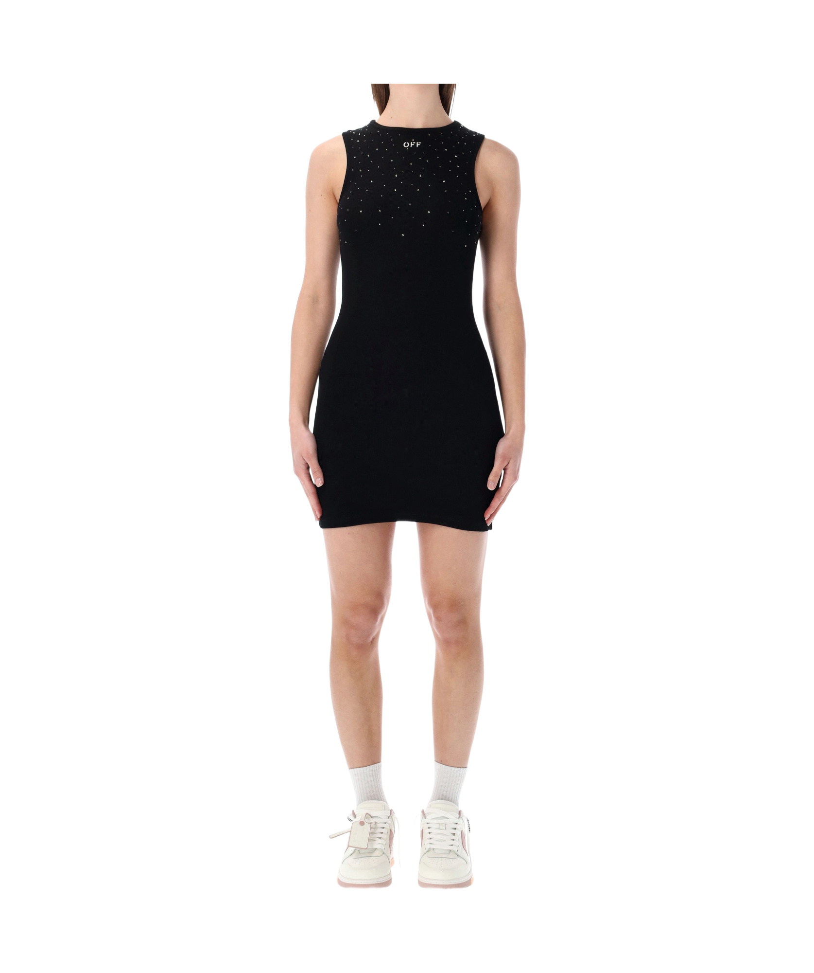 OFF-WHITE Off-White Logo Detailed Sleeveless Mini Dress