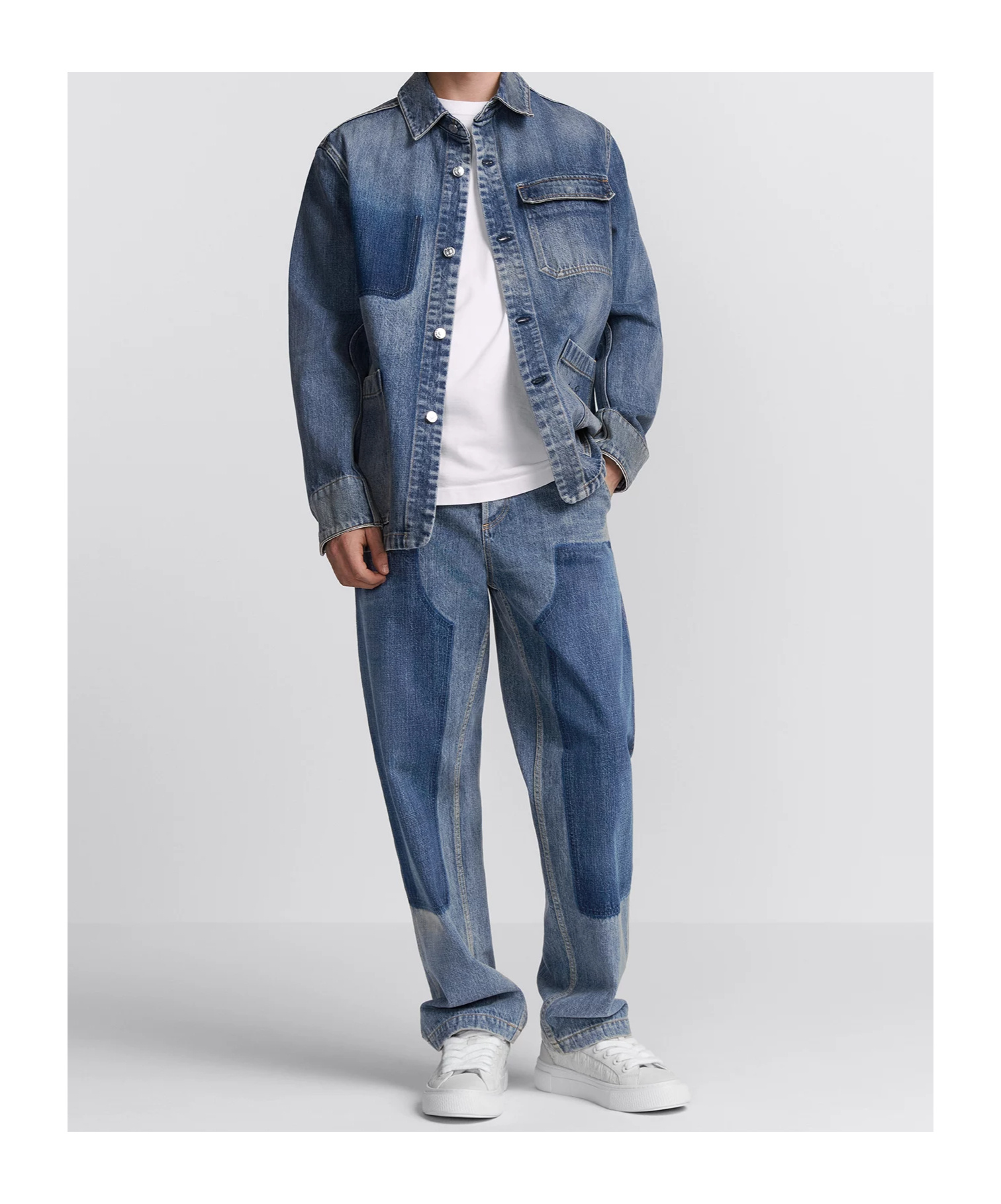 DIOR Dior Homme Panelled Straight-Leg Jeans