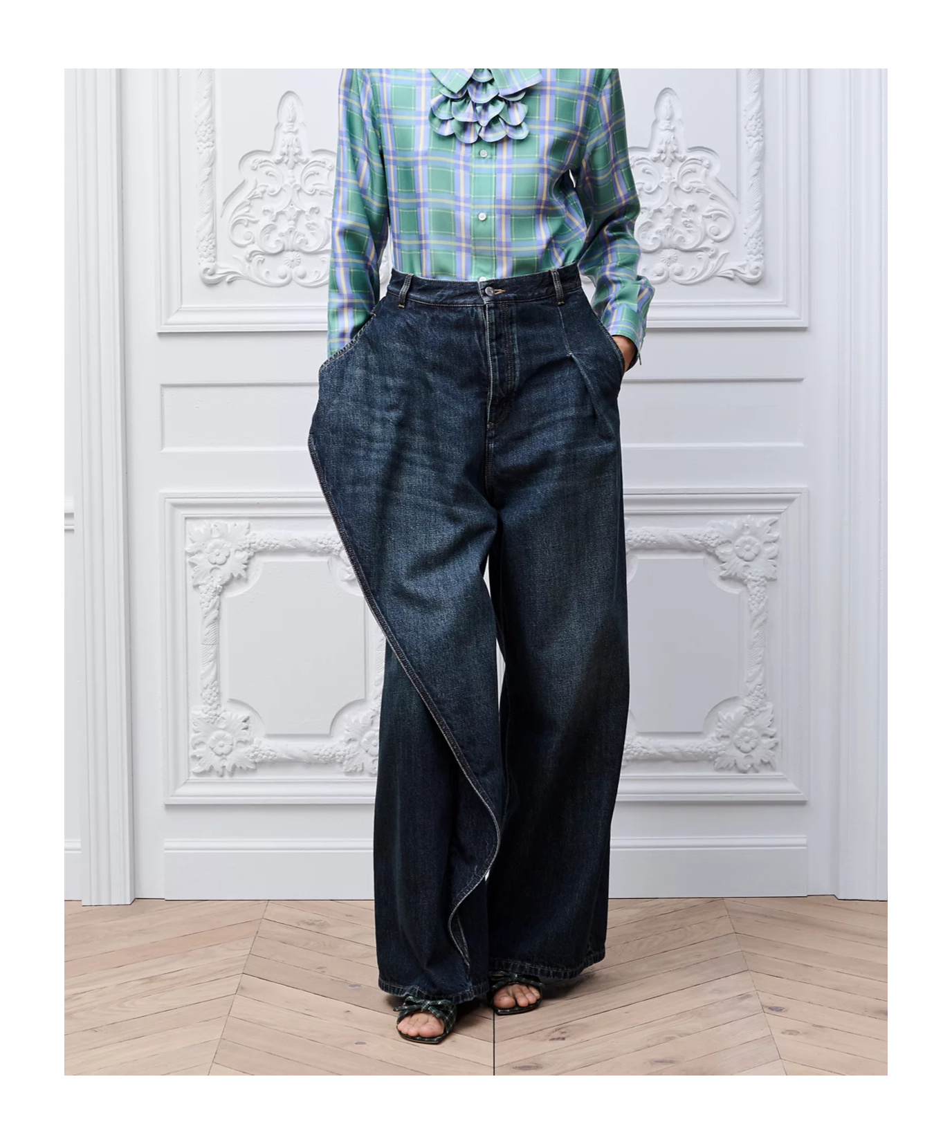 DIOR Dior Draped Flared Jeans