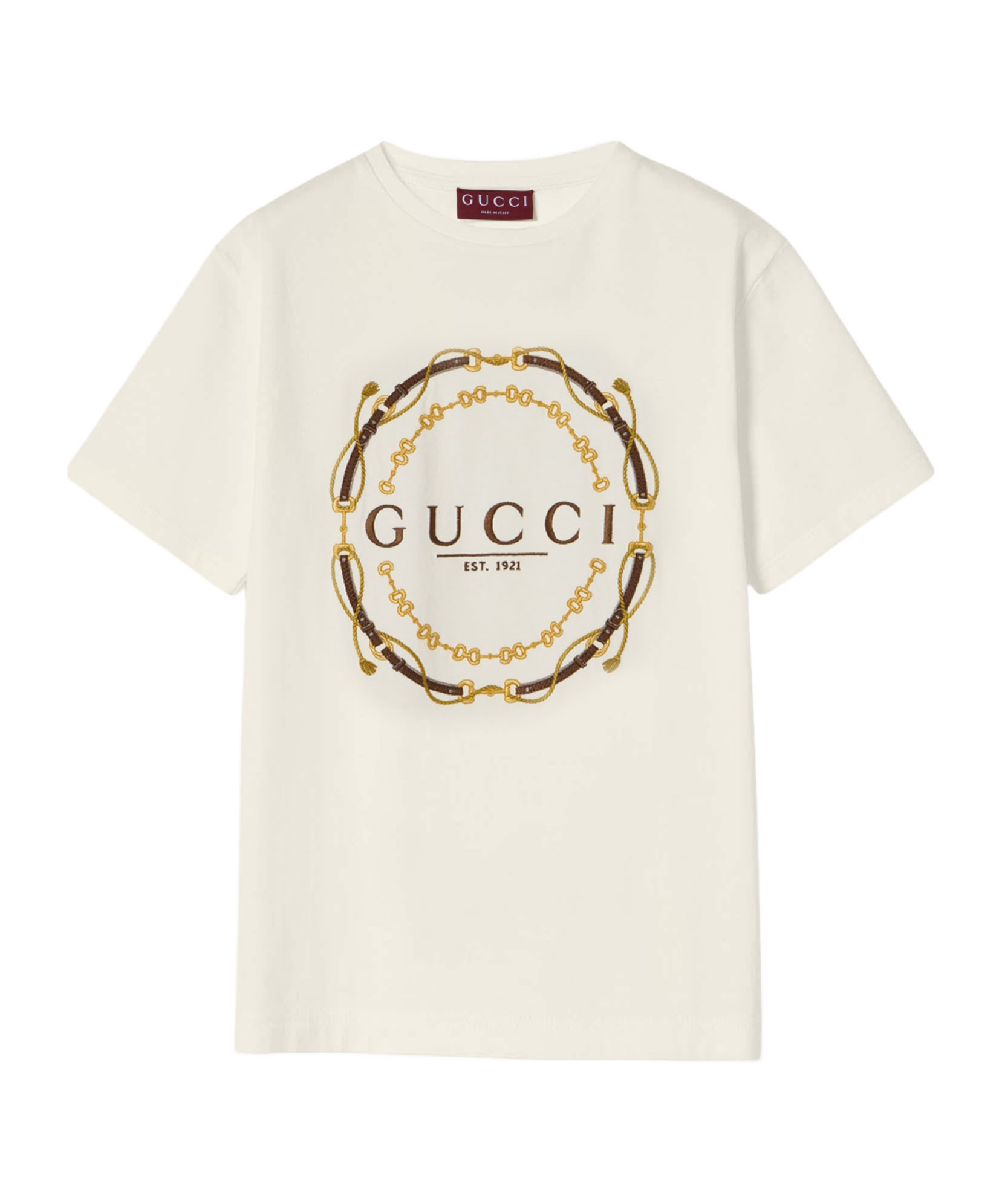 GUCCI Gucci Logo Printed Cotton T-Shirt