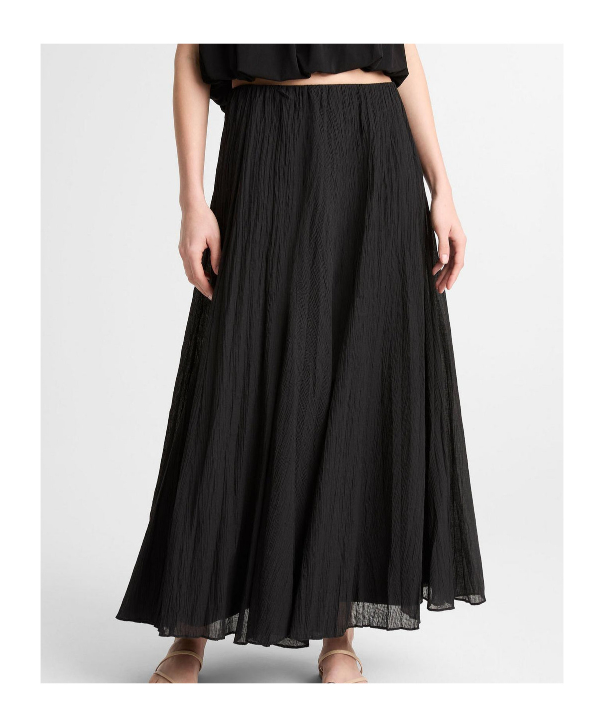 VINCE Vince Crinkled Maxi Skirt