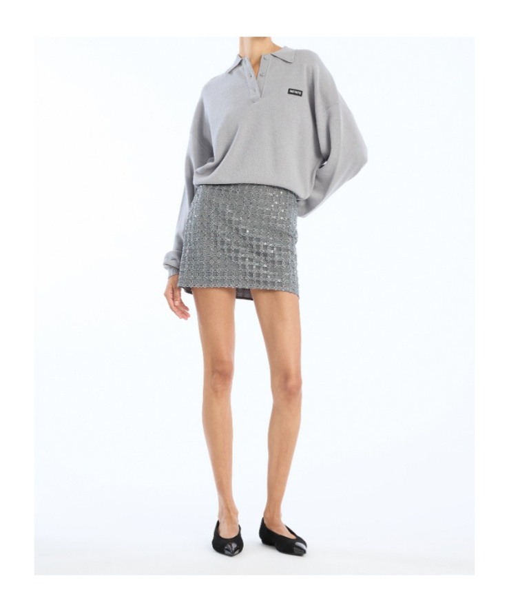 ROTATE BY BIRGER CHRISTENSEN ROTATE Sequin Embellished Mini Skirt