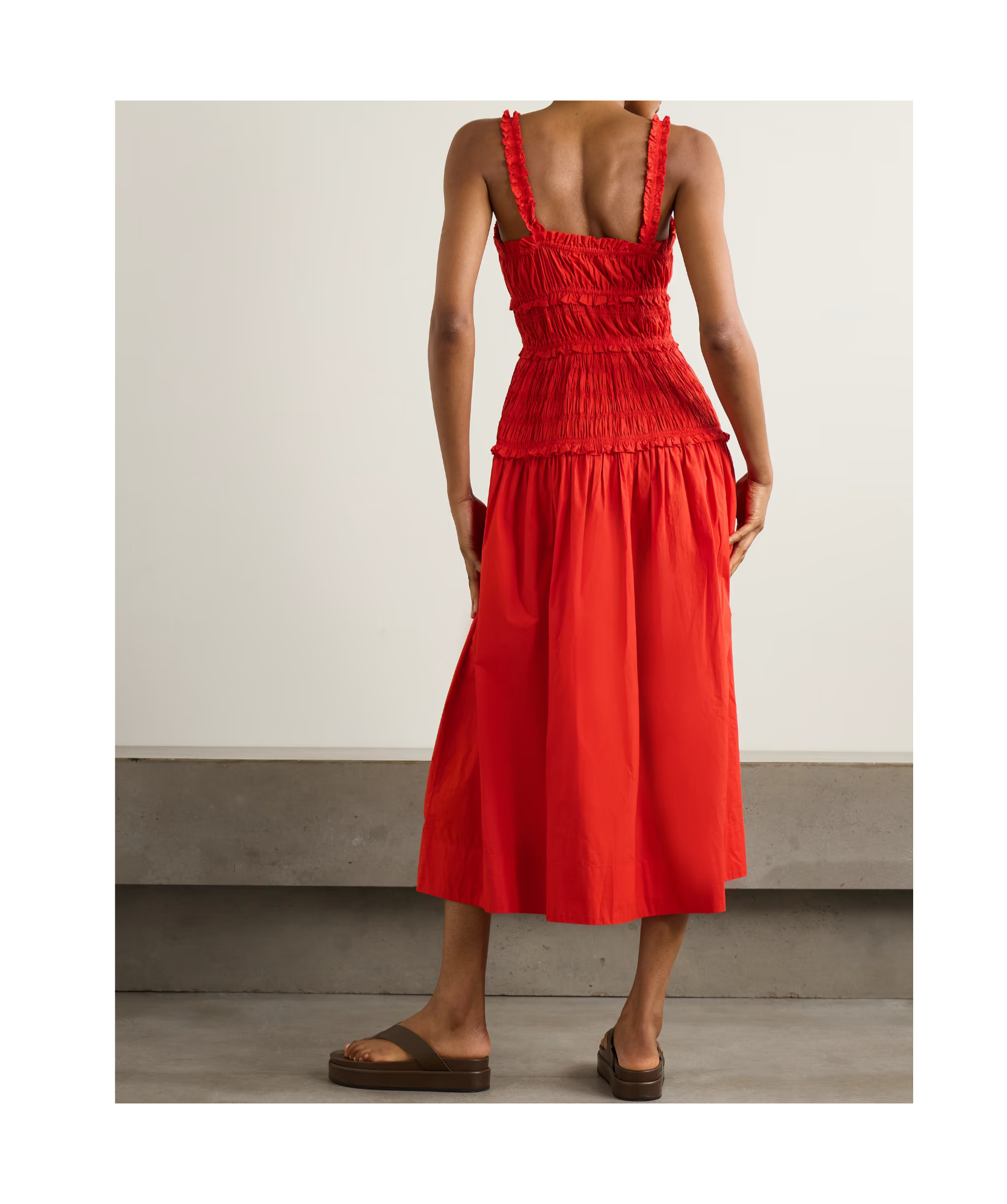 Reformation Marianne Linen Dress - Cherry Pit | Editorialist Reformation Marianne Linen Dress - Cherry Pit | Editorialist