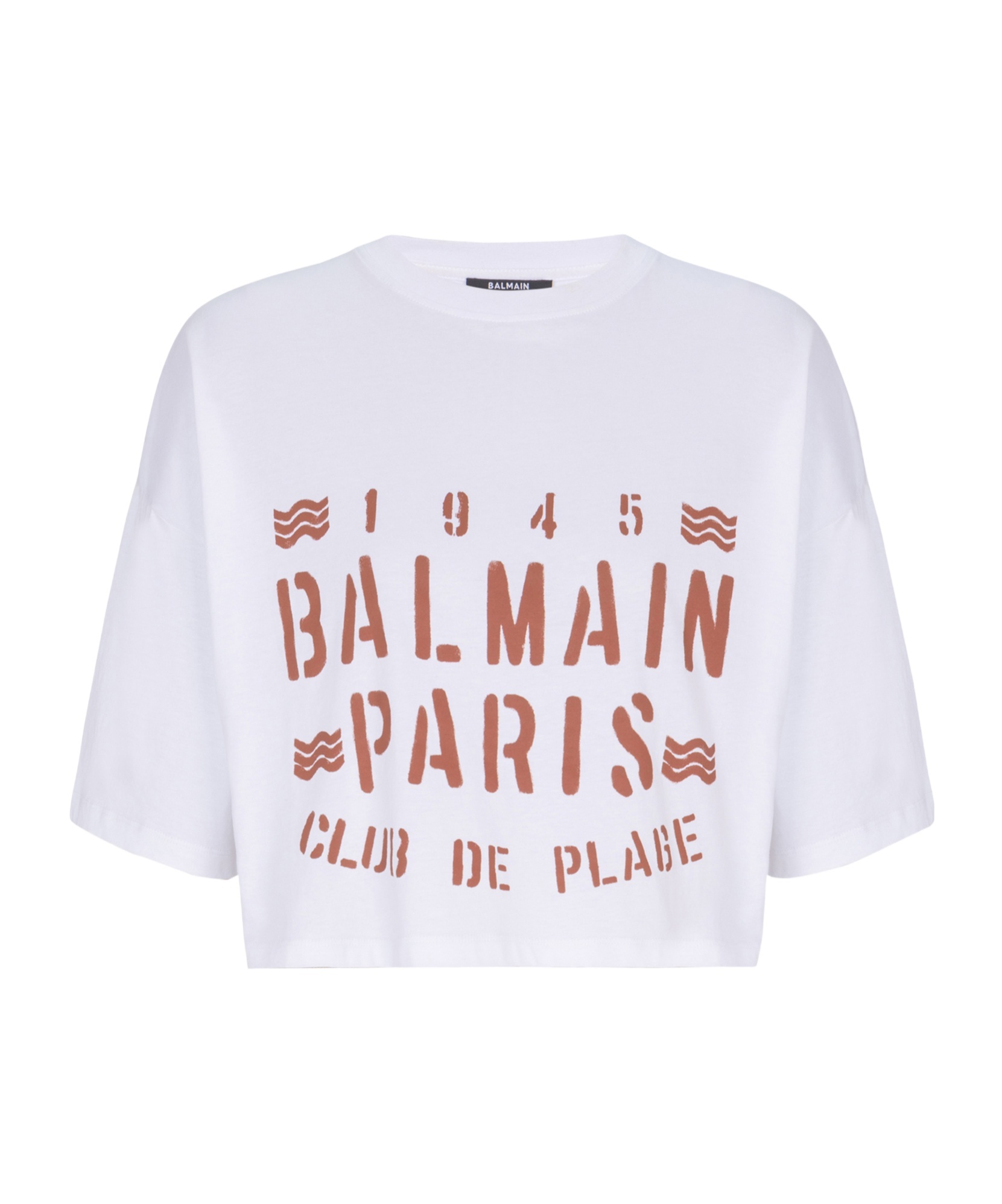 BALMAIN Balmain Cropped Logo T-Shirt