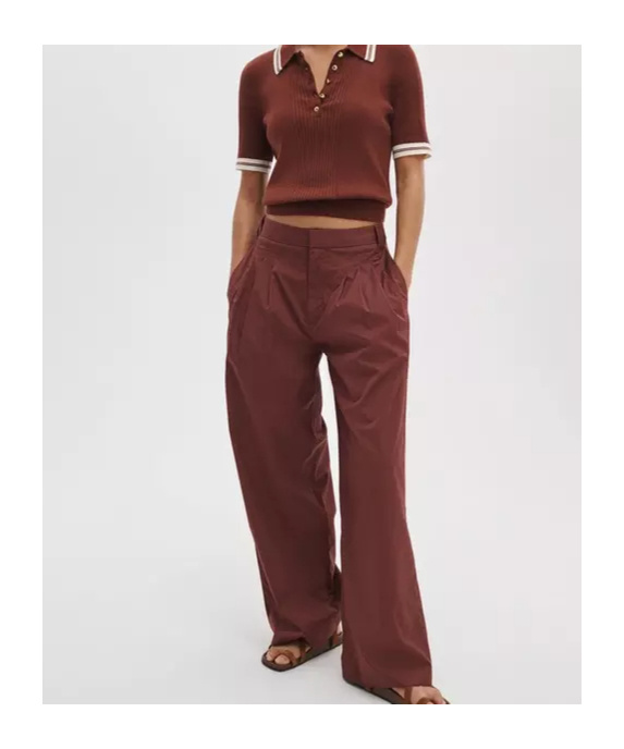 RAG & BONE Pleated Wide-Leg Trousers
