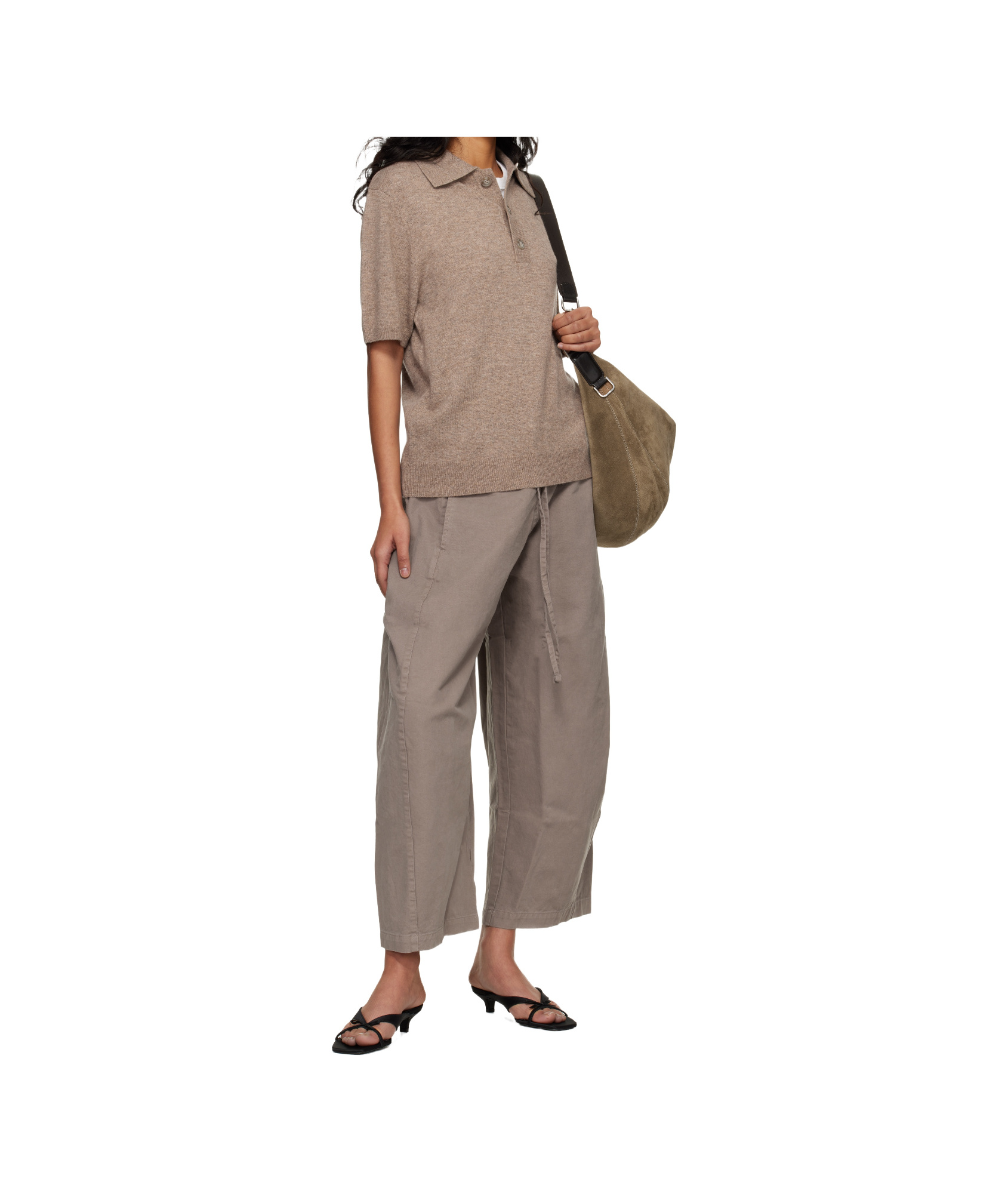 ENTIRE STUDIOS entire studios Loft Barrel-Leg Cotton Pants