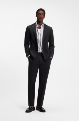 BOSS BOSS Tapered-Fit Cotton-Blend Jersey Pants