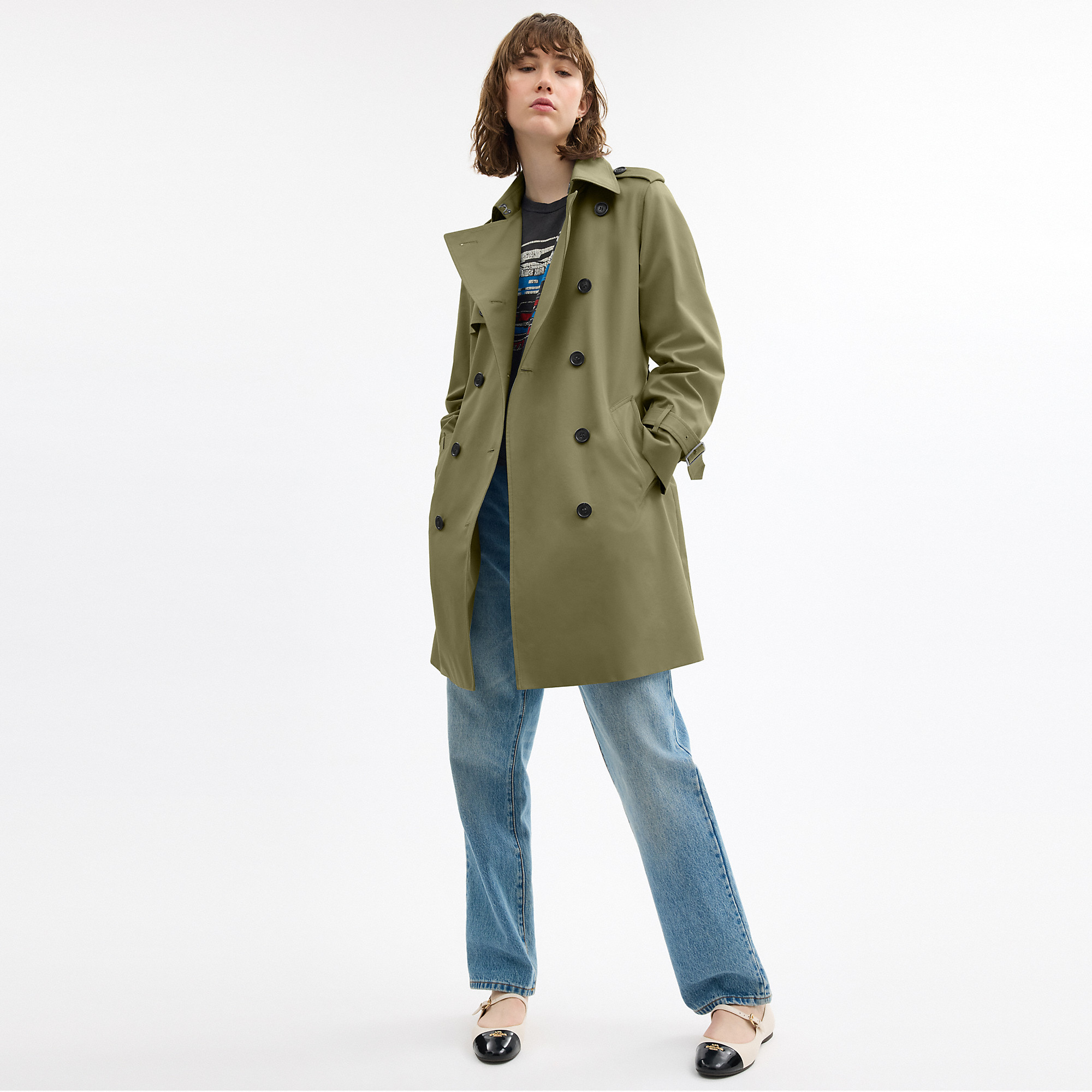COACH OUTLET Mid Trench Coat