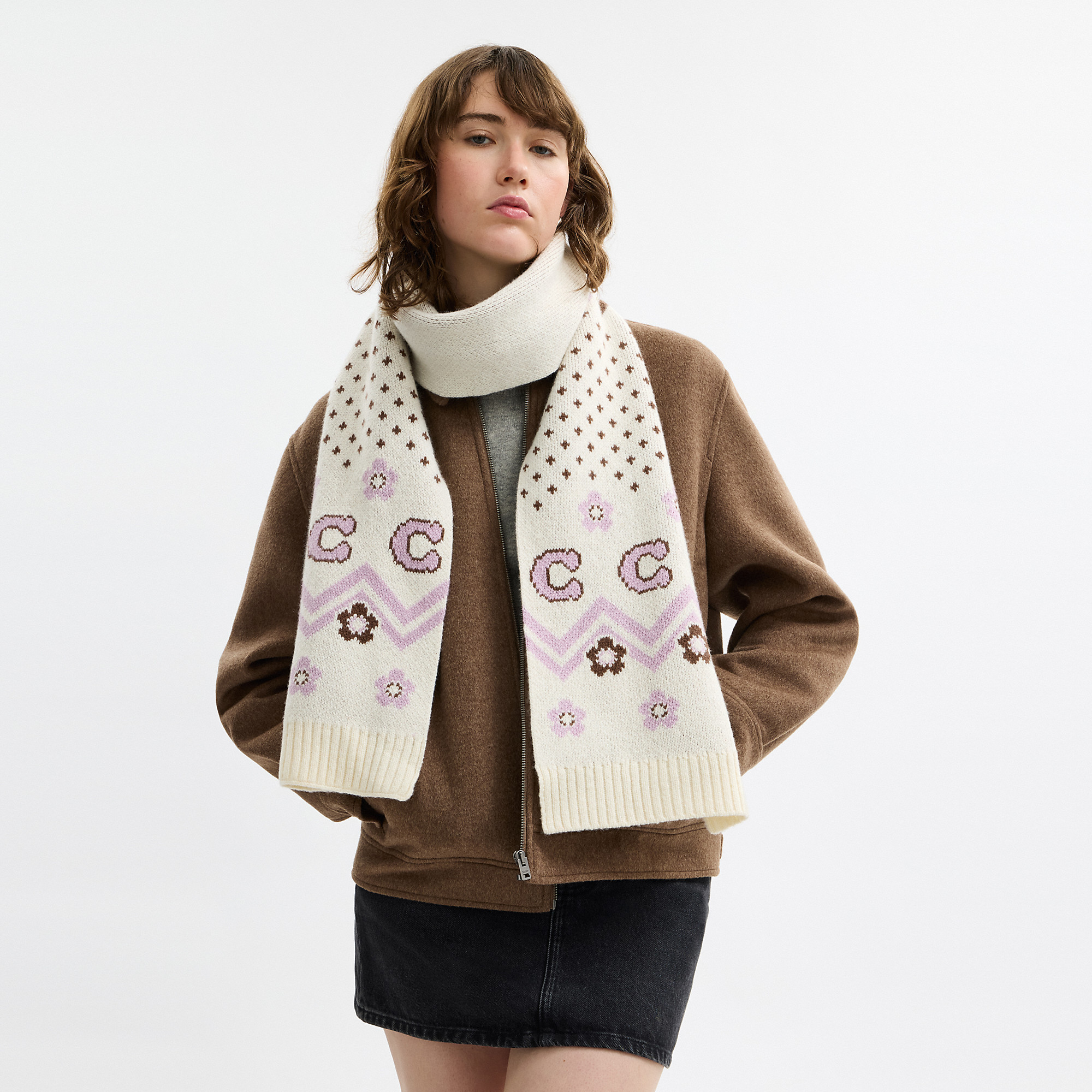 COACH OUTLET COACH Outlet Fair Isle Knit Muffler