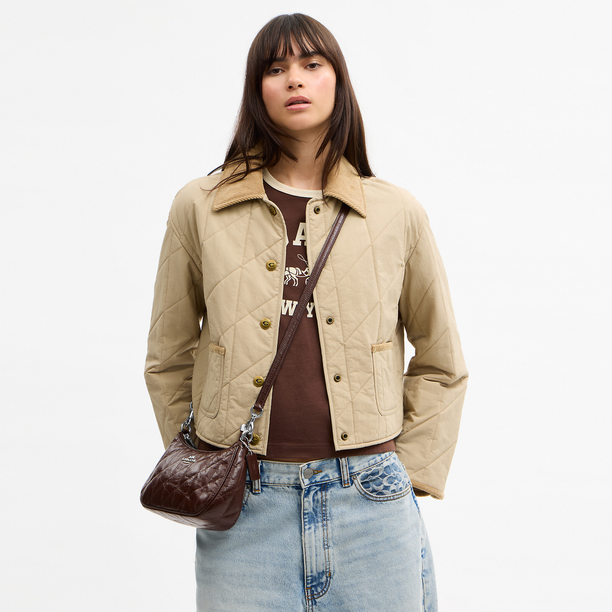 COACH OUTLET COACH Teri Shoulder Bag with Quilting
