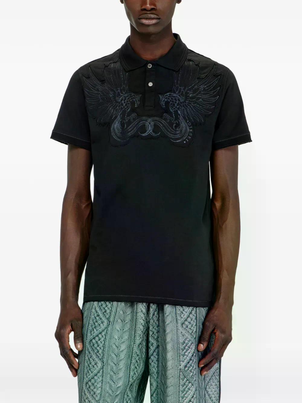 DIESEL® t-phen embroidered polo shirt