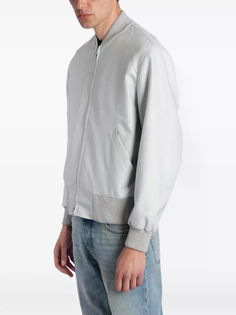 LARDINI Lardini Ribbed-Trim Bomber Jacket