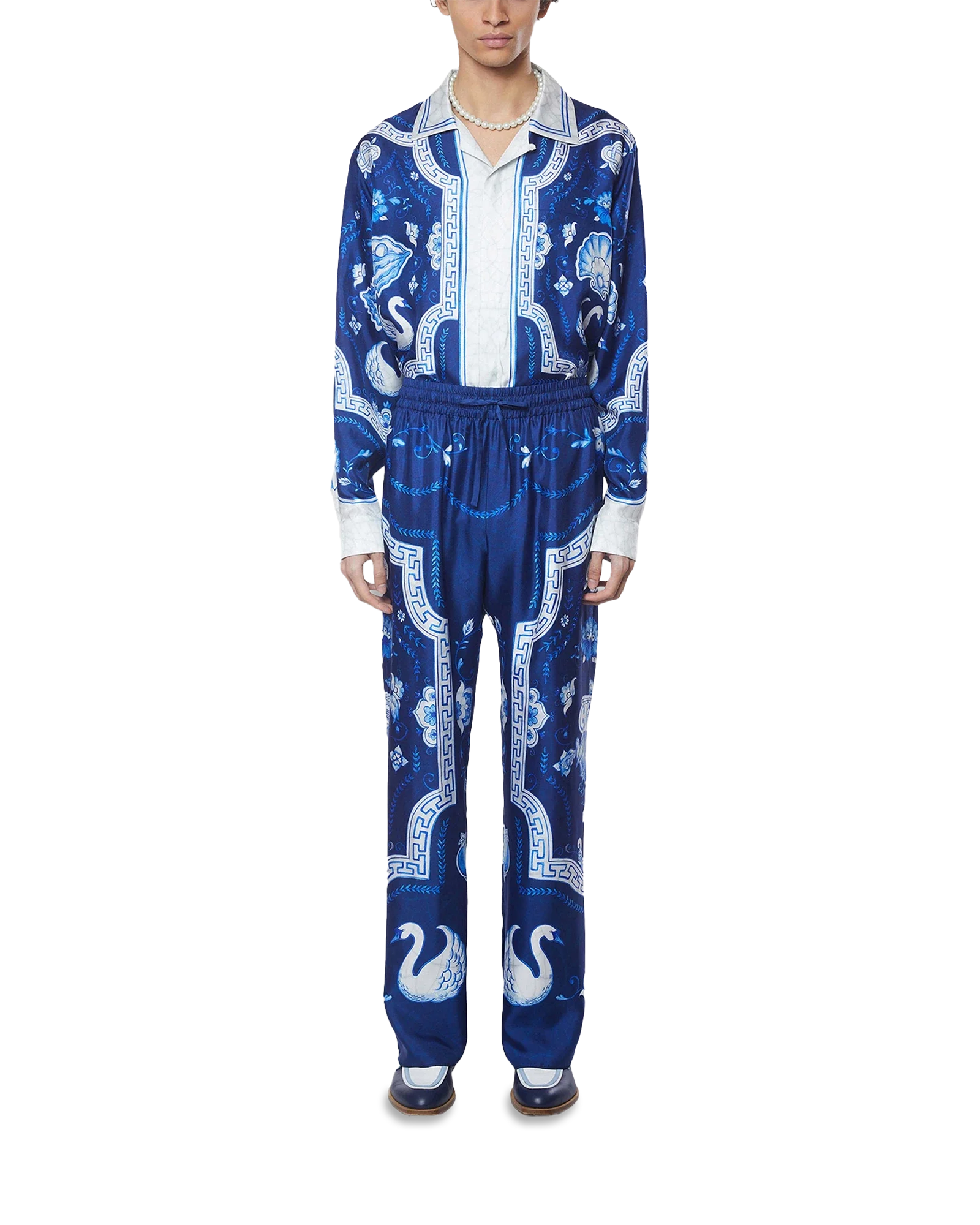 CASABLANCA Casablanca Paris Plat a Dessert Silk Trousers
