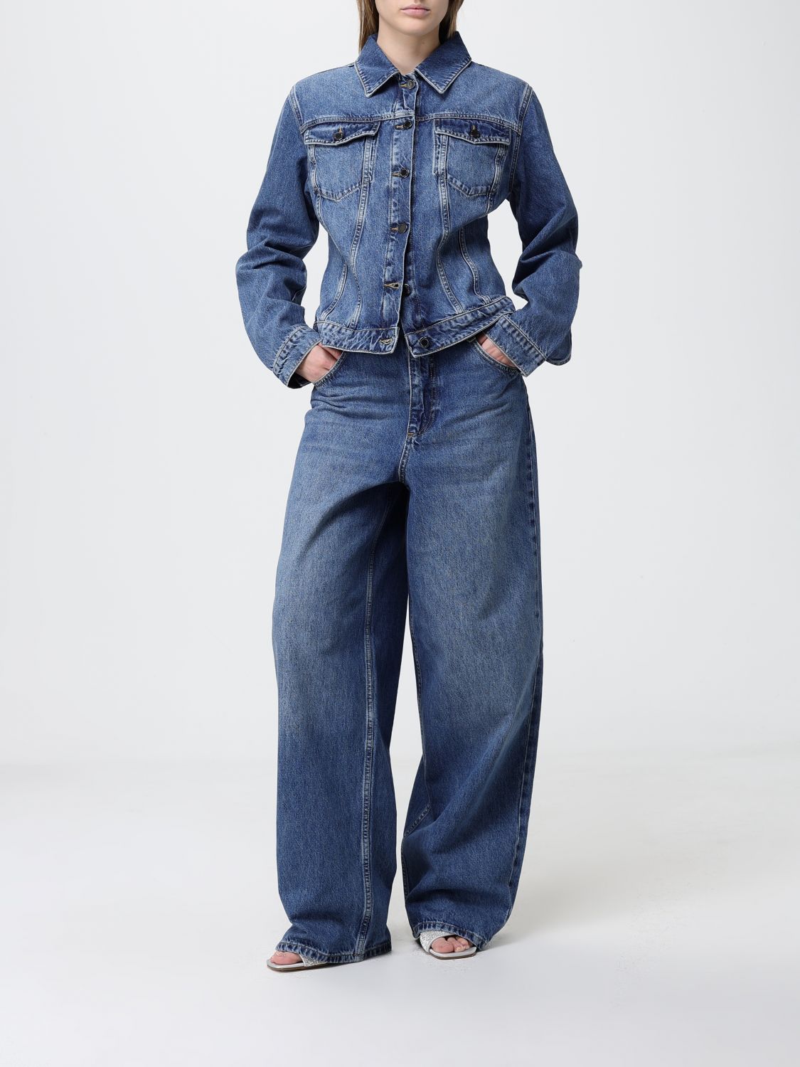 LIU JO Liu Jo Denim Jacket with Corset Detail