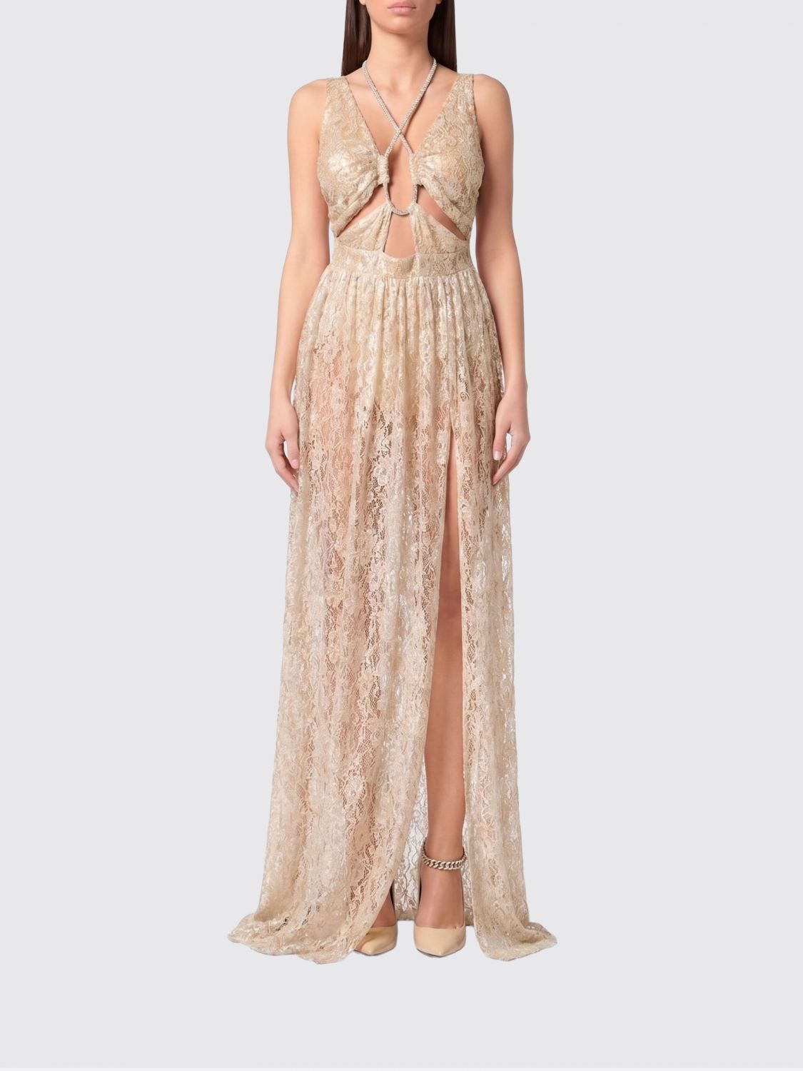 PHILIPP PLEIN Philipp Plein Cut-Out Lace Maxi Dress