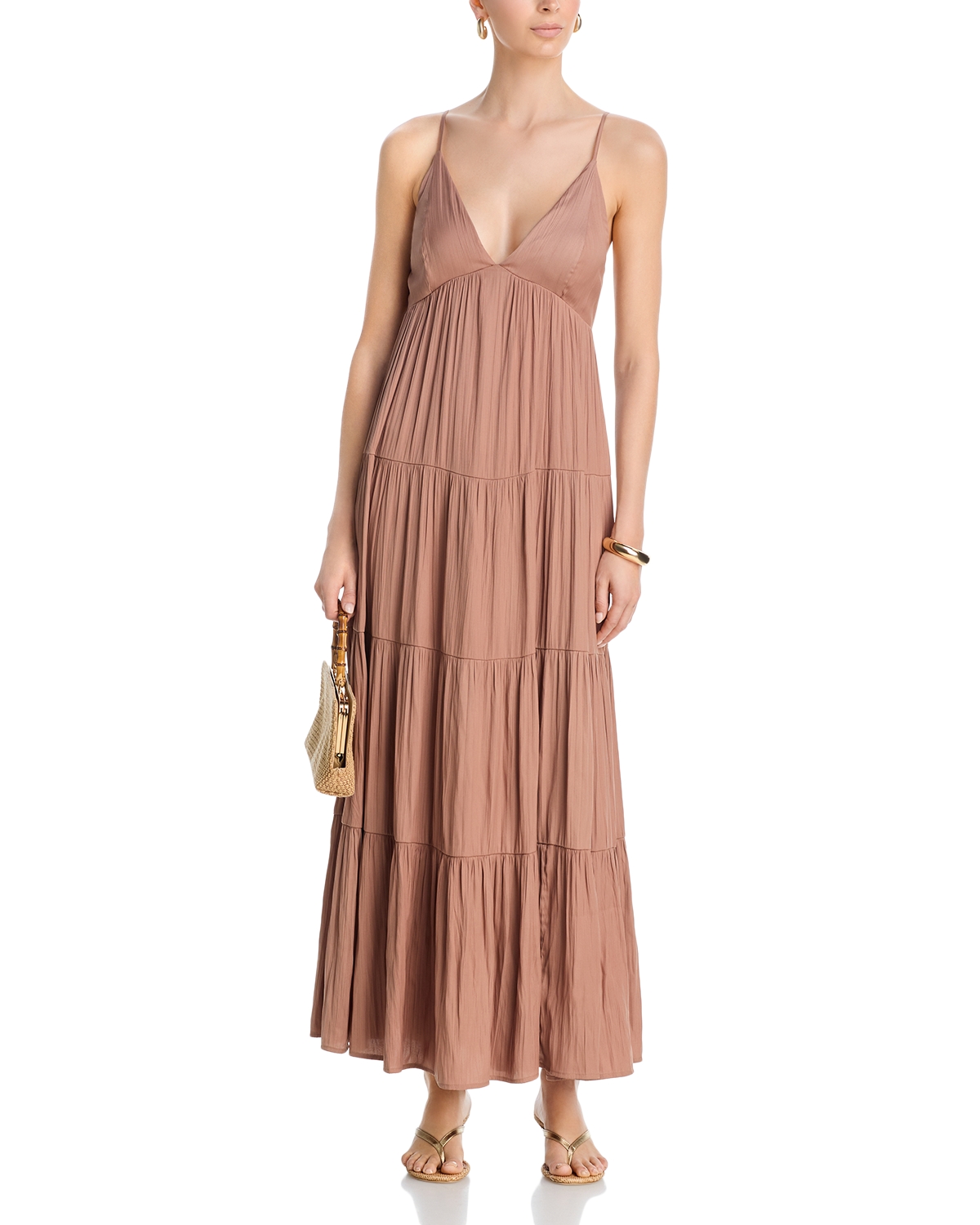 L'AGENCE L'agence Lua Tiered Maxi Dress
