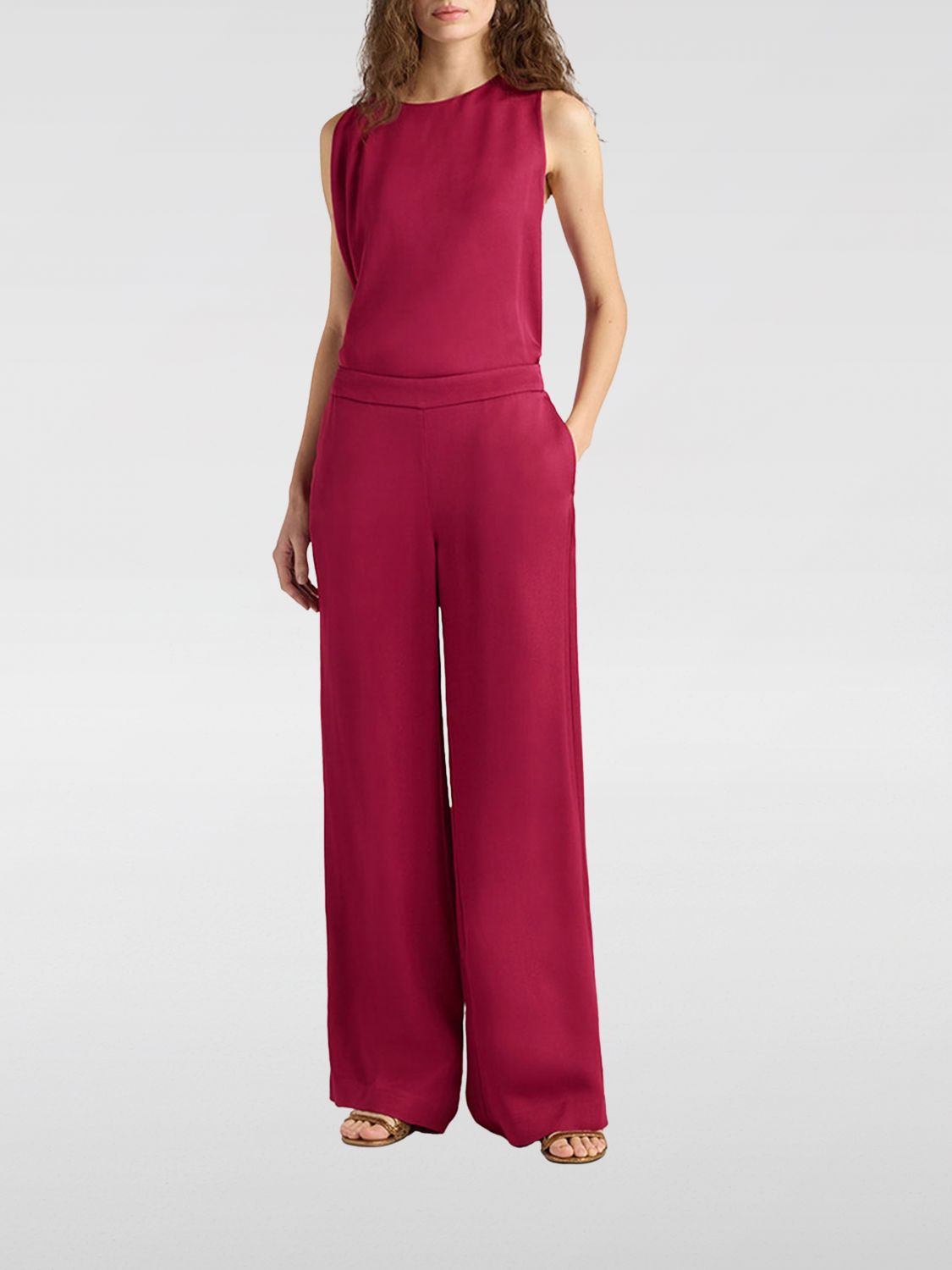 MOMONI Momonì Viscose Palazzo Trousers