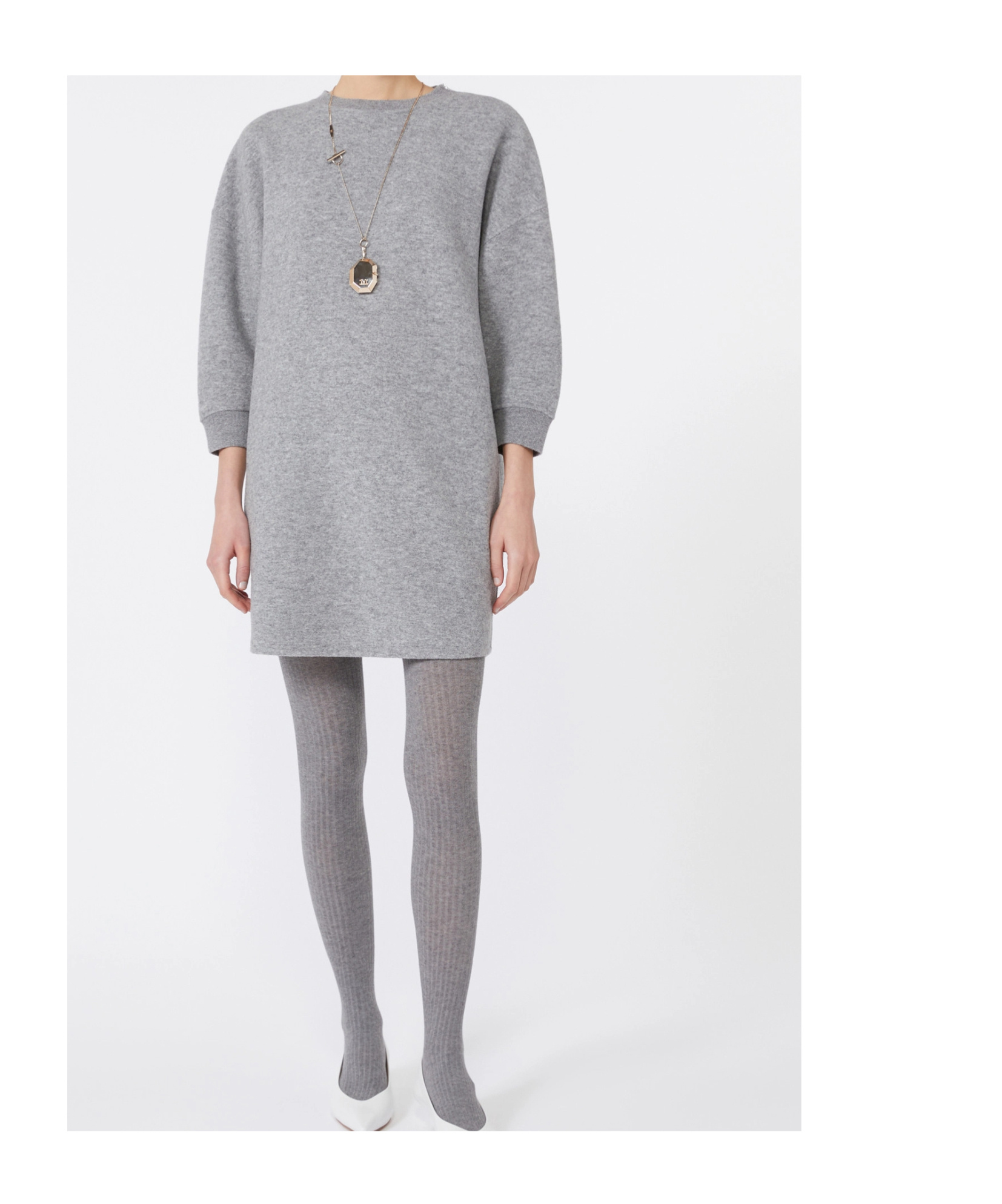 MAX MARA Max Mara Crewneck Dress with Zipper Detail
