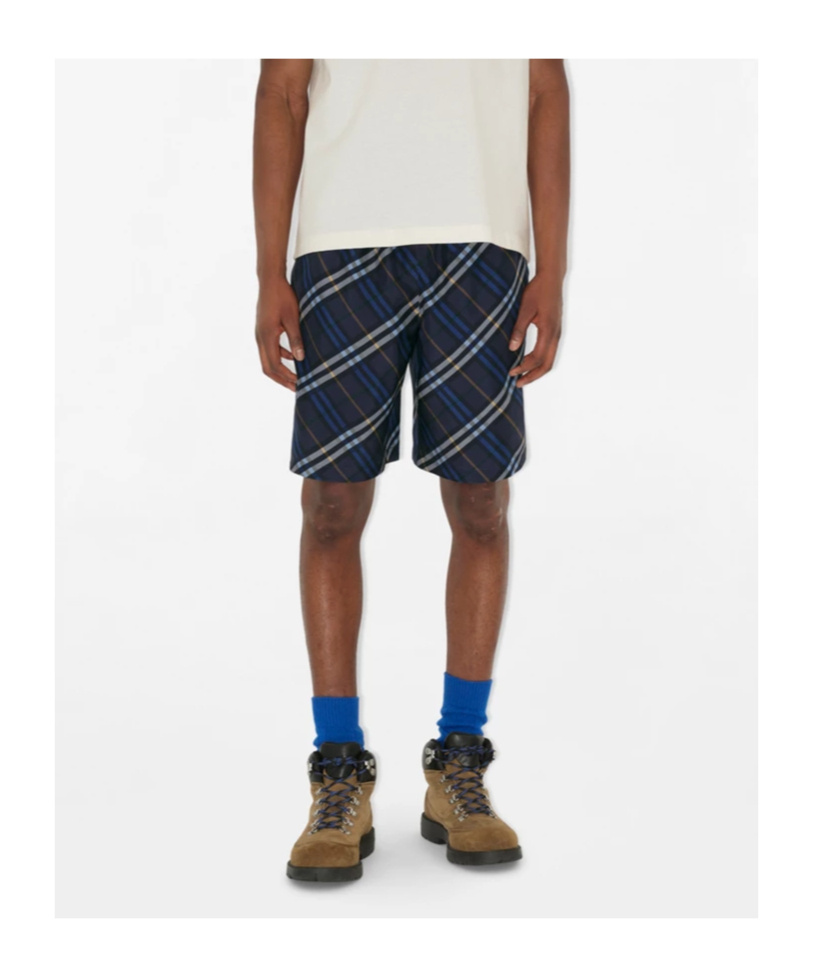 BURBERRY Burberry Check Pattern Knee-Length Shorts