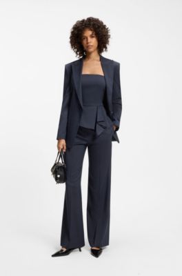 HUGO HUGO Women's Pinstripe Wide-Leg Pants