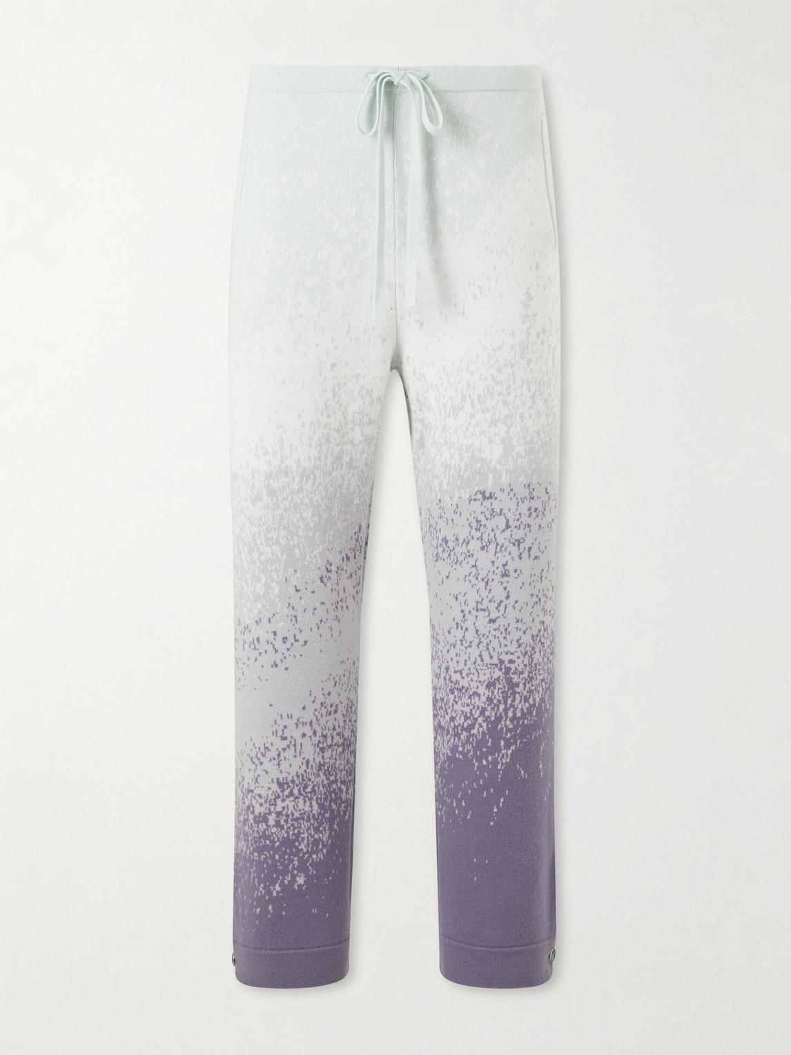 GOD'S TRUE CASHMERE God's True Cashmere Ombré Straight-Leg Cashmere Trousers