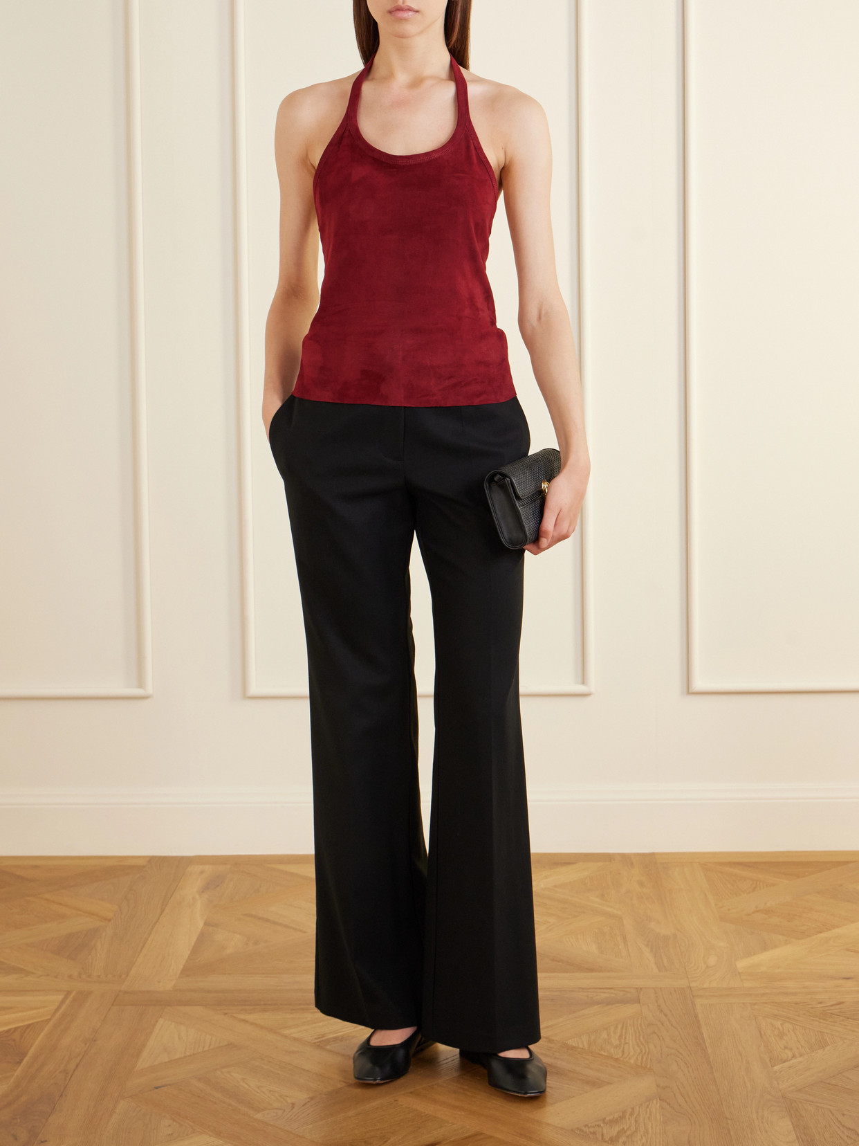 STOULS STOULS Halterneck Tank in Suede