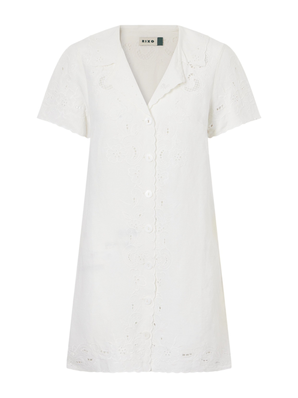 RIXO RIXO Zayanna Broderie Anglaise Mini Dress