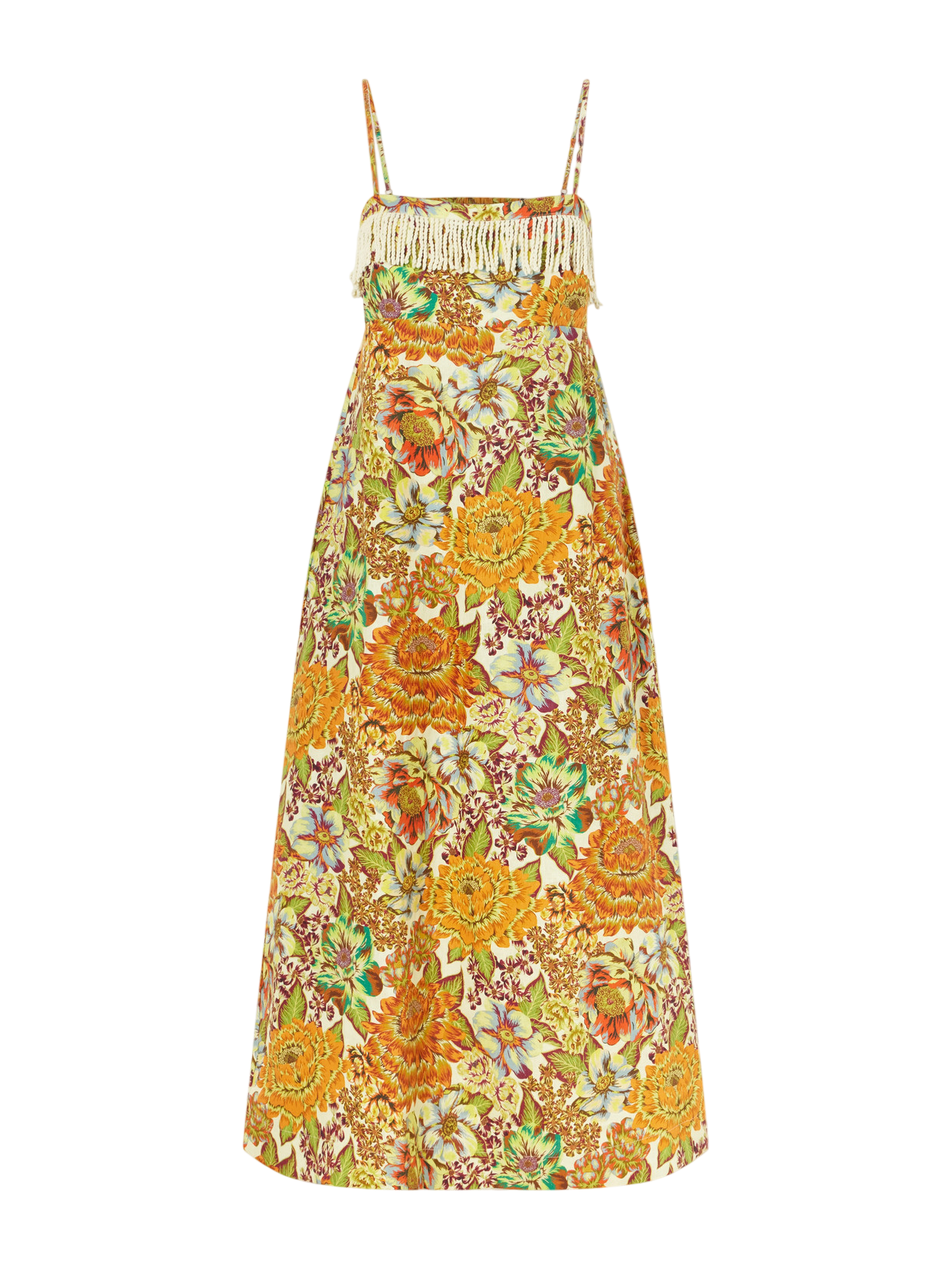 FREE PEOPLE Bali Embroidery Border Floral Mini Dress