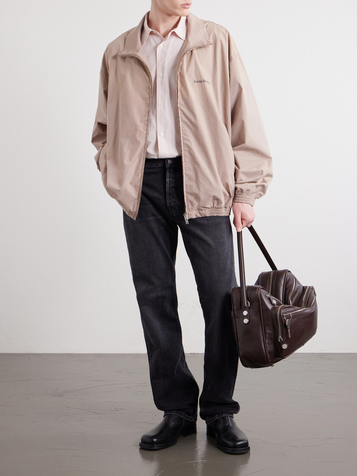 ACNE STUDIOS Acne Studios Olando Logo-Print Cotton-Poplin Track Jacket