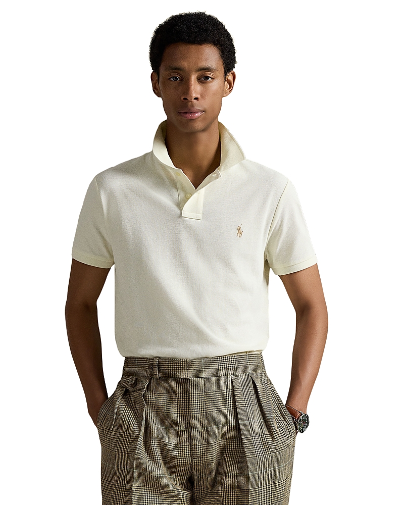 Ralph Lauren Classic Fit Miami Mesh Polo Shirt In White - 28% Off