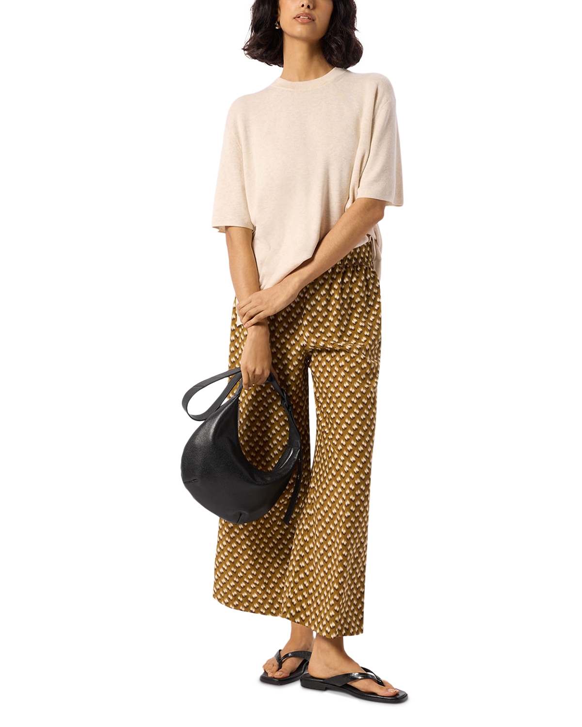 WHISTLES Whistles Ikat Spot Crop Trousers