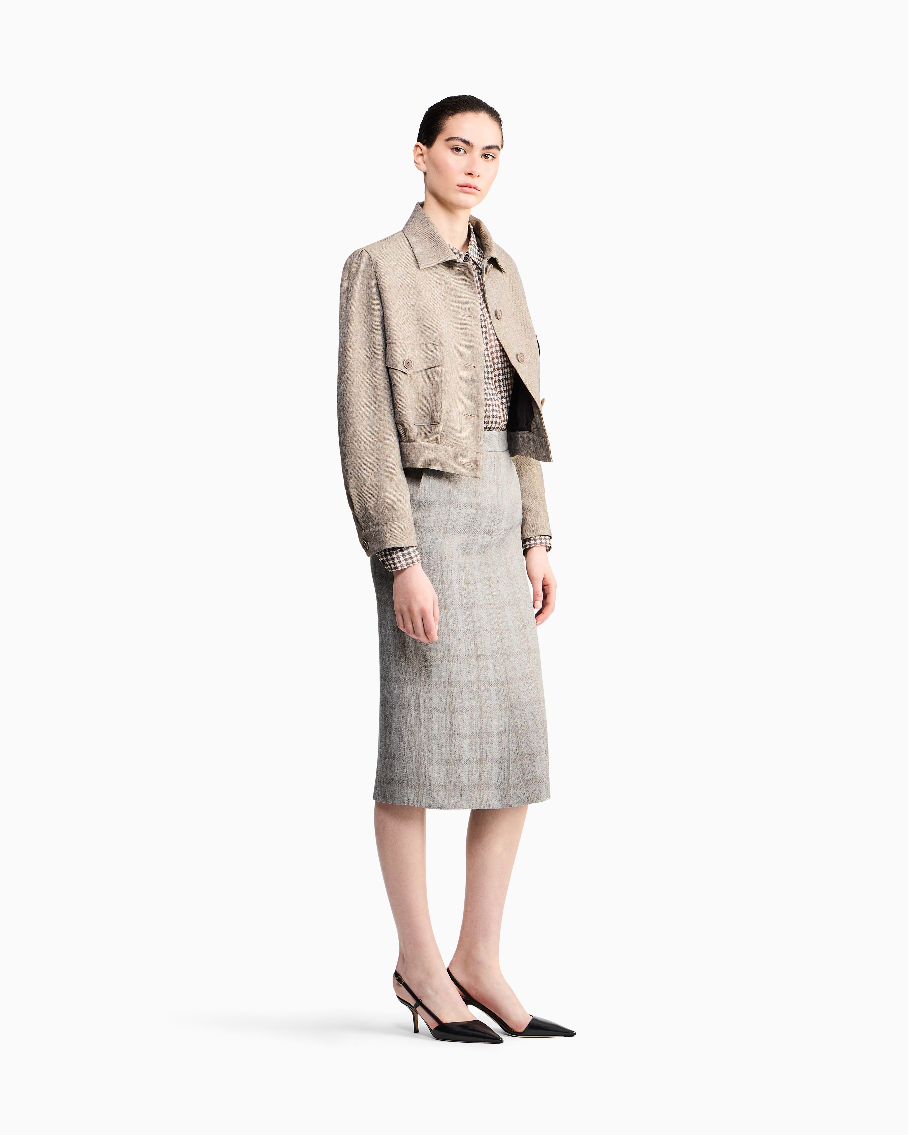 GIORGIO ARMANI Giorgio Armani Archivio SS1983 Houndstooth Shirt