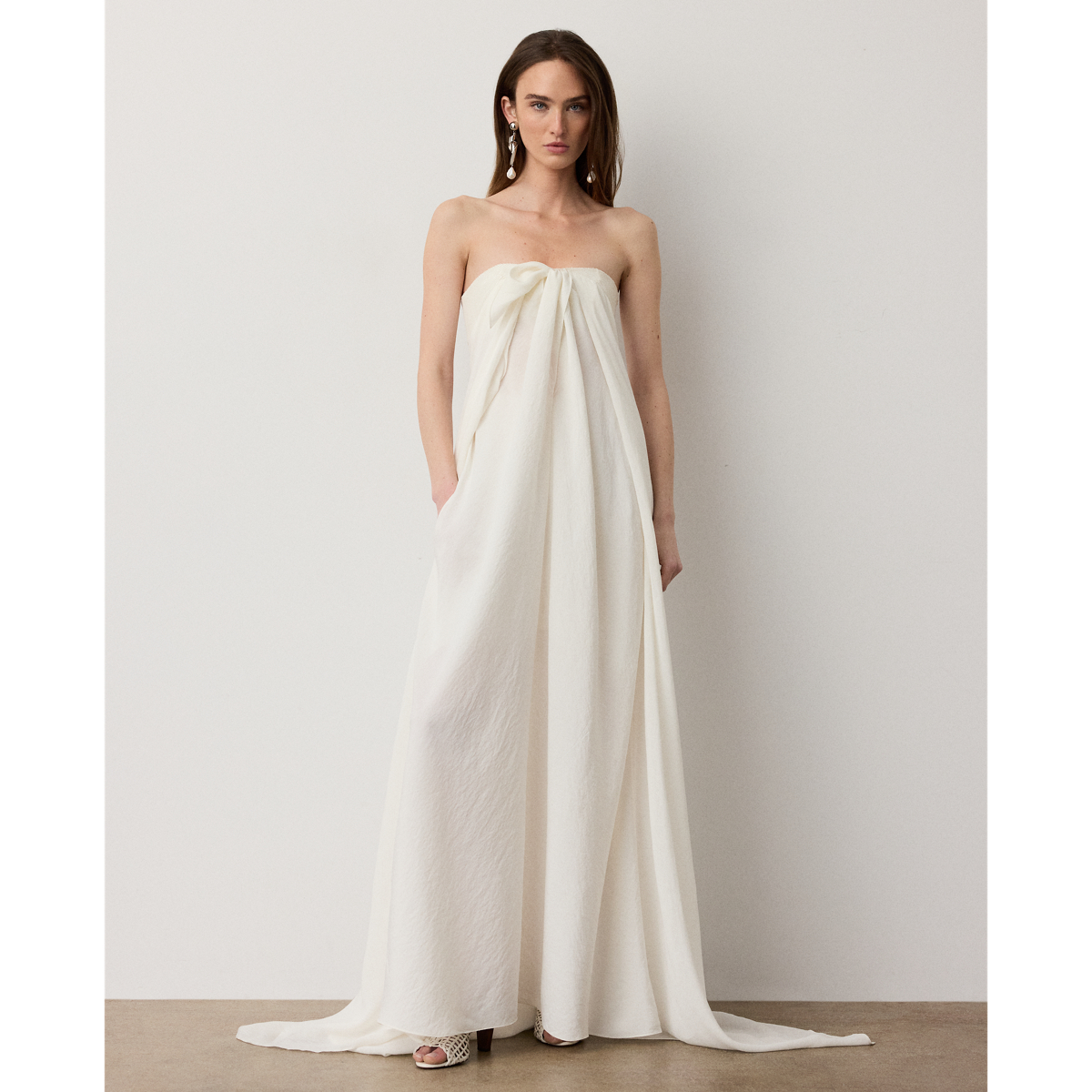 reede embellished silk evening dress EMBELLISHED LACE & SATIN FITTED GOWN CDCD868
