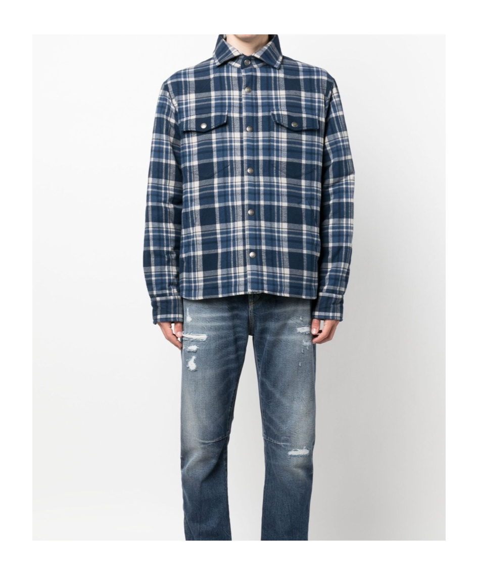 BRUNELLO CUCINELLI Brunello Cucinelli Plaid Check Padded Shirt Jacket