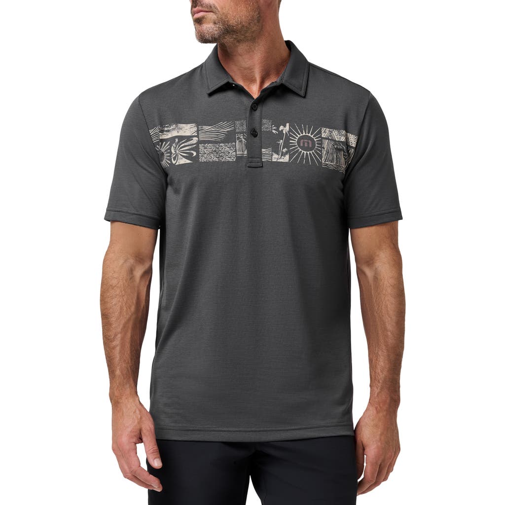 TRAVIS MATHEW tropical stripe polo