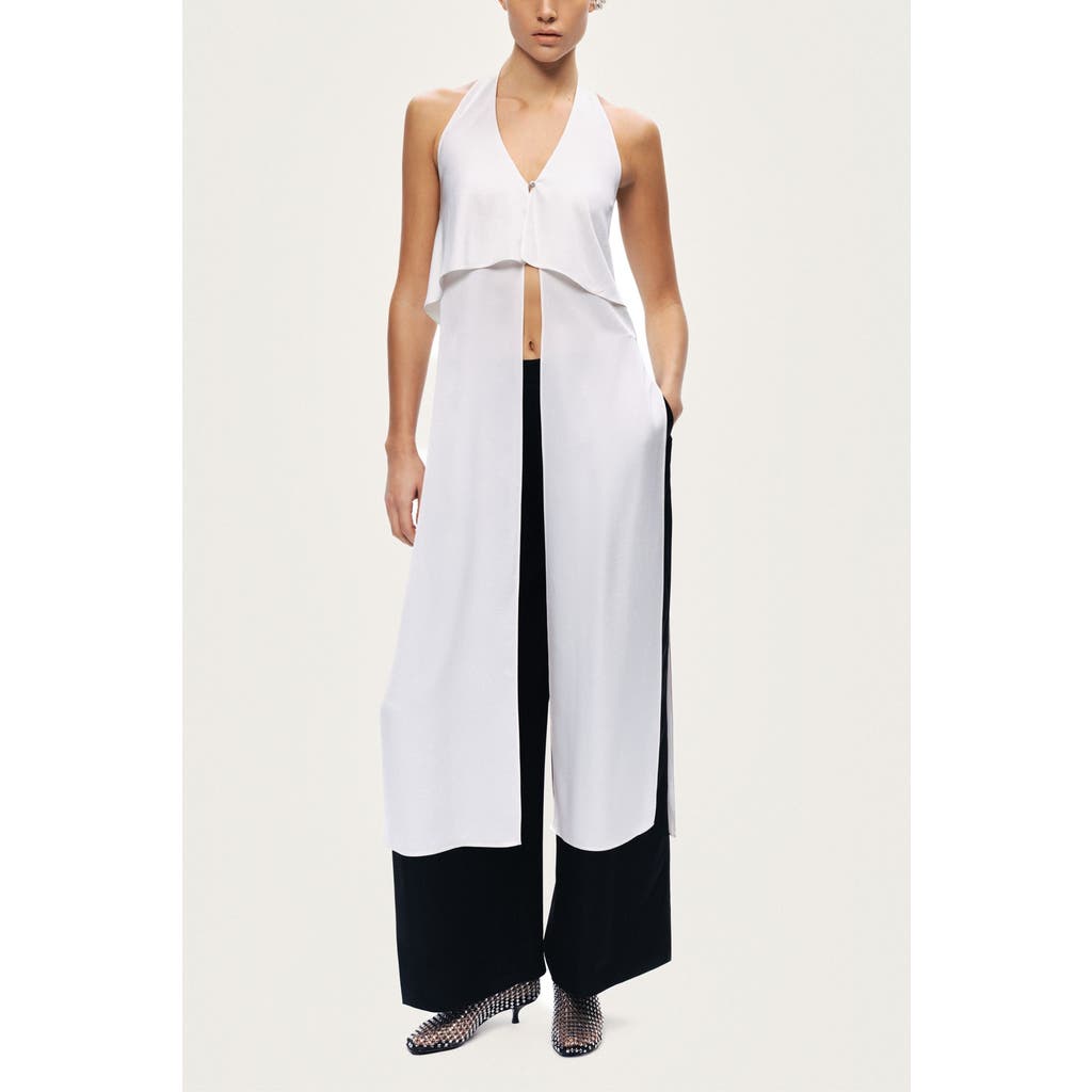 NOCTURNE Nocturne Layered Halter Blouse