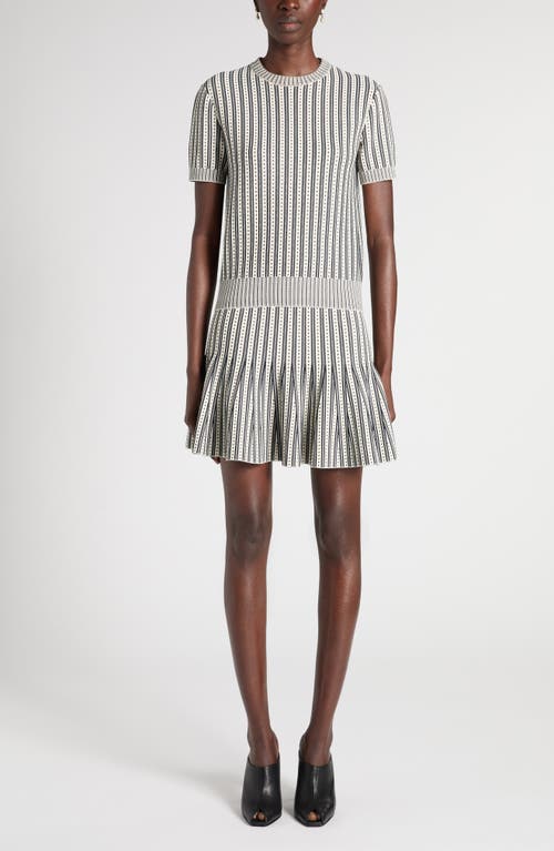 ALEXANDER MCQUEEN Jacquard Stripe Knit Miniskirt