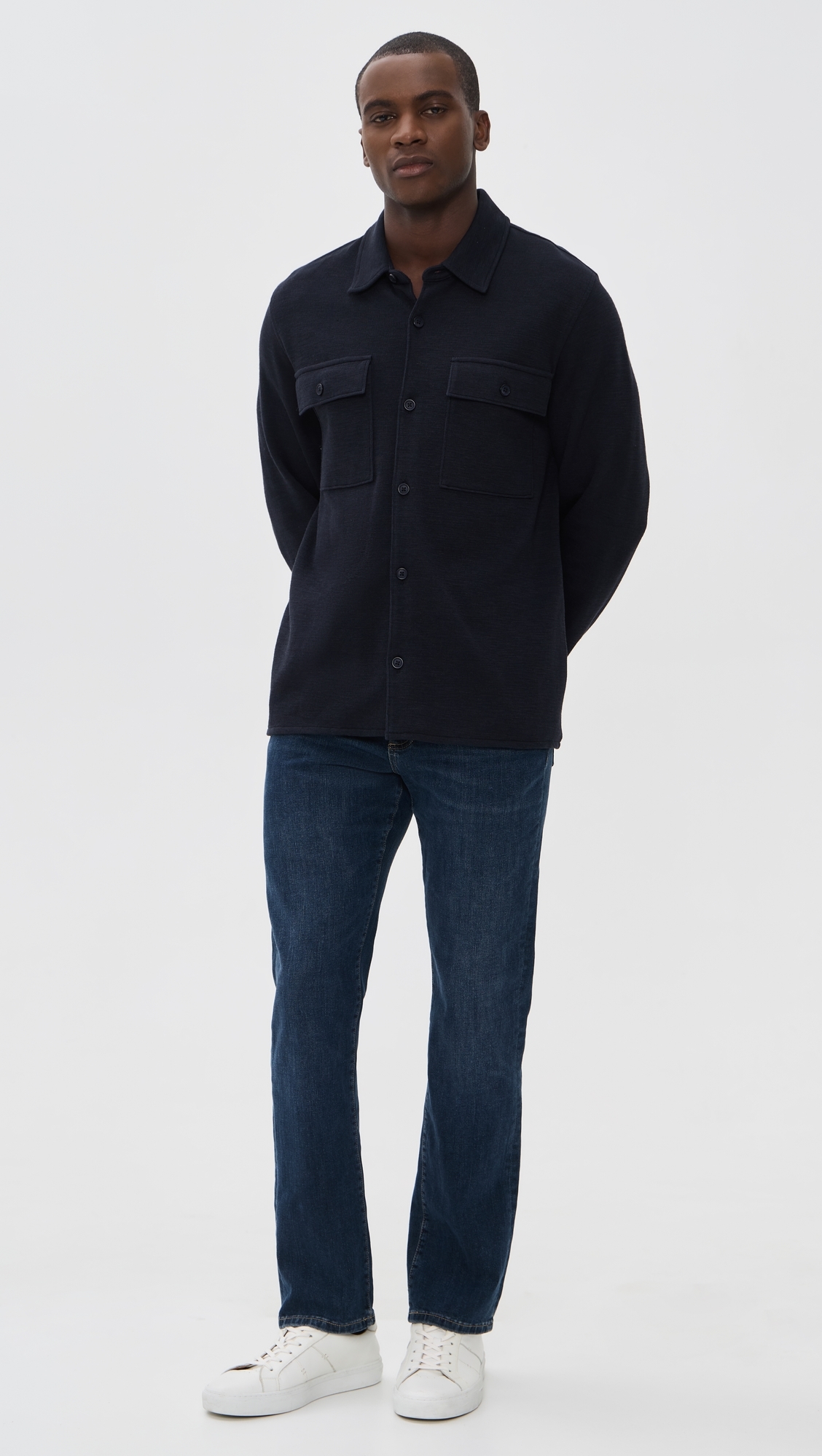DL1961 Slim Straight Leg Jeans with Contrast Stitching
