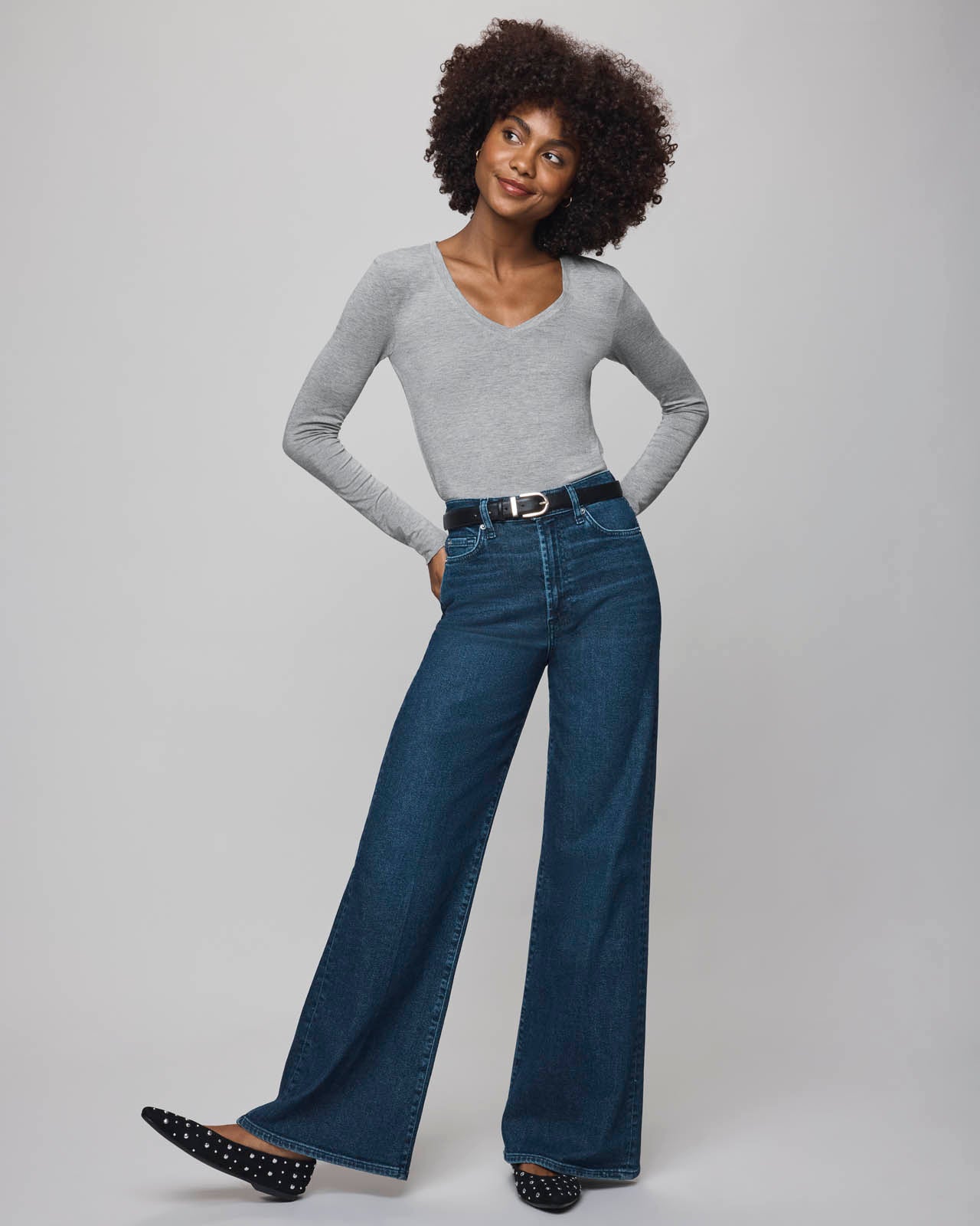 SPLENDID Splendid Emma High Rise Flared Jean in Dark Wash