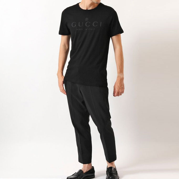 GUCCI gucci logo t-shirt 'black'